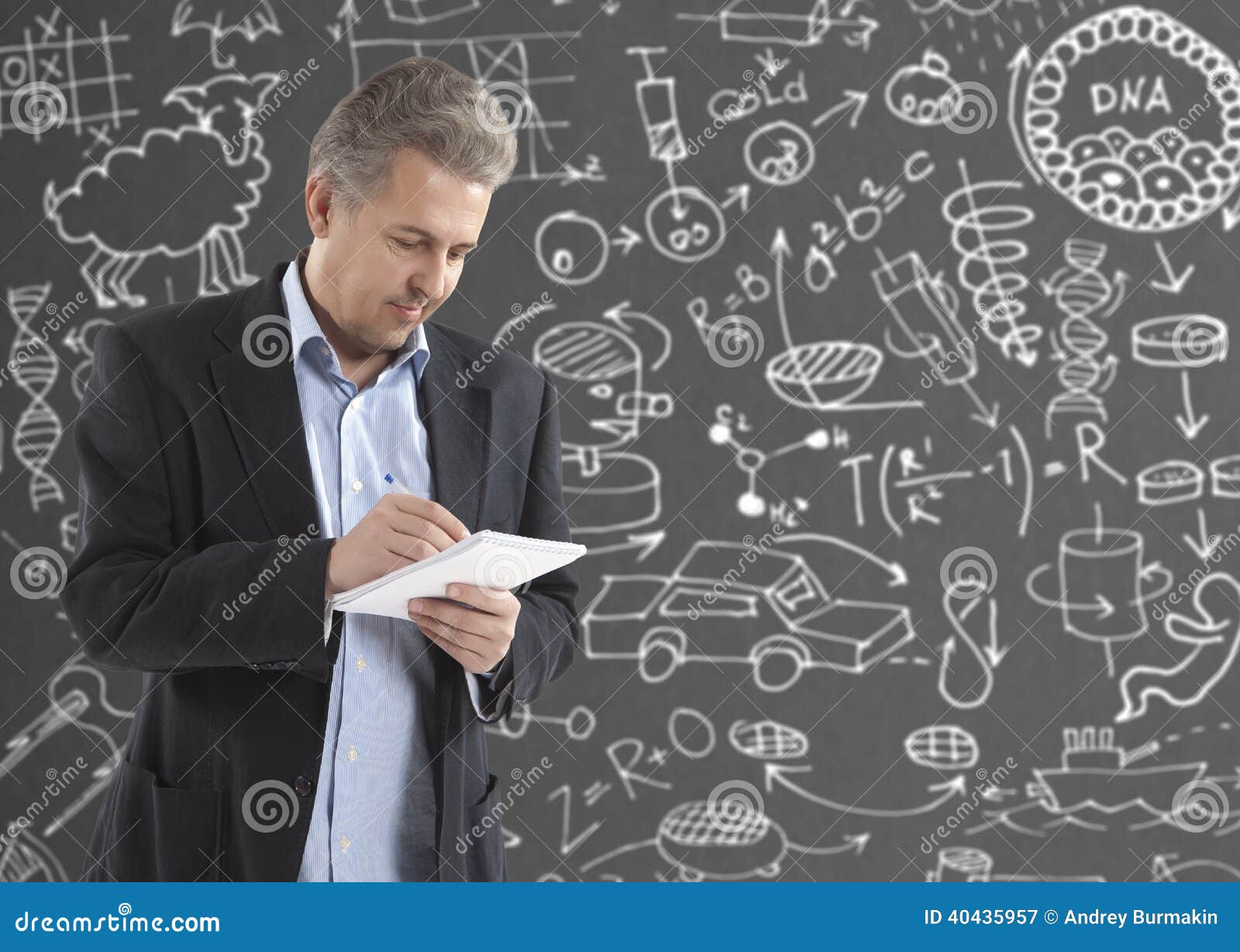 Crazy inventor stock image. Image of illustration, healthcare - 40435957