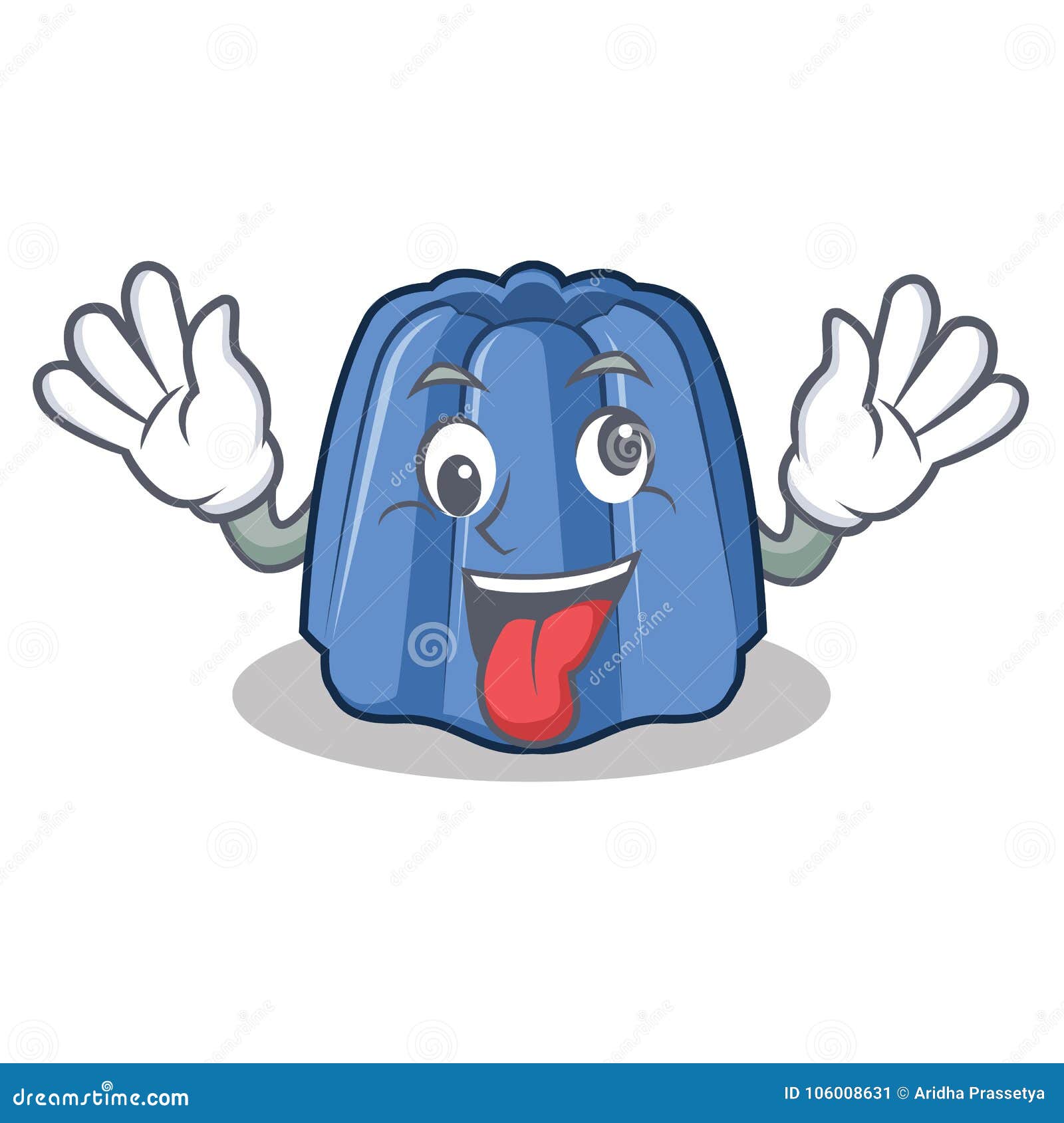 Crazy Jelly Character Cartoon Style Stock Vector - Illustration of ...