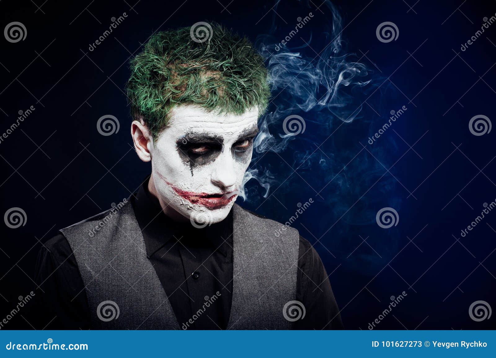 Crazy Joker Face. Halloween Stock Image - Image of circus, fool: 101627273