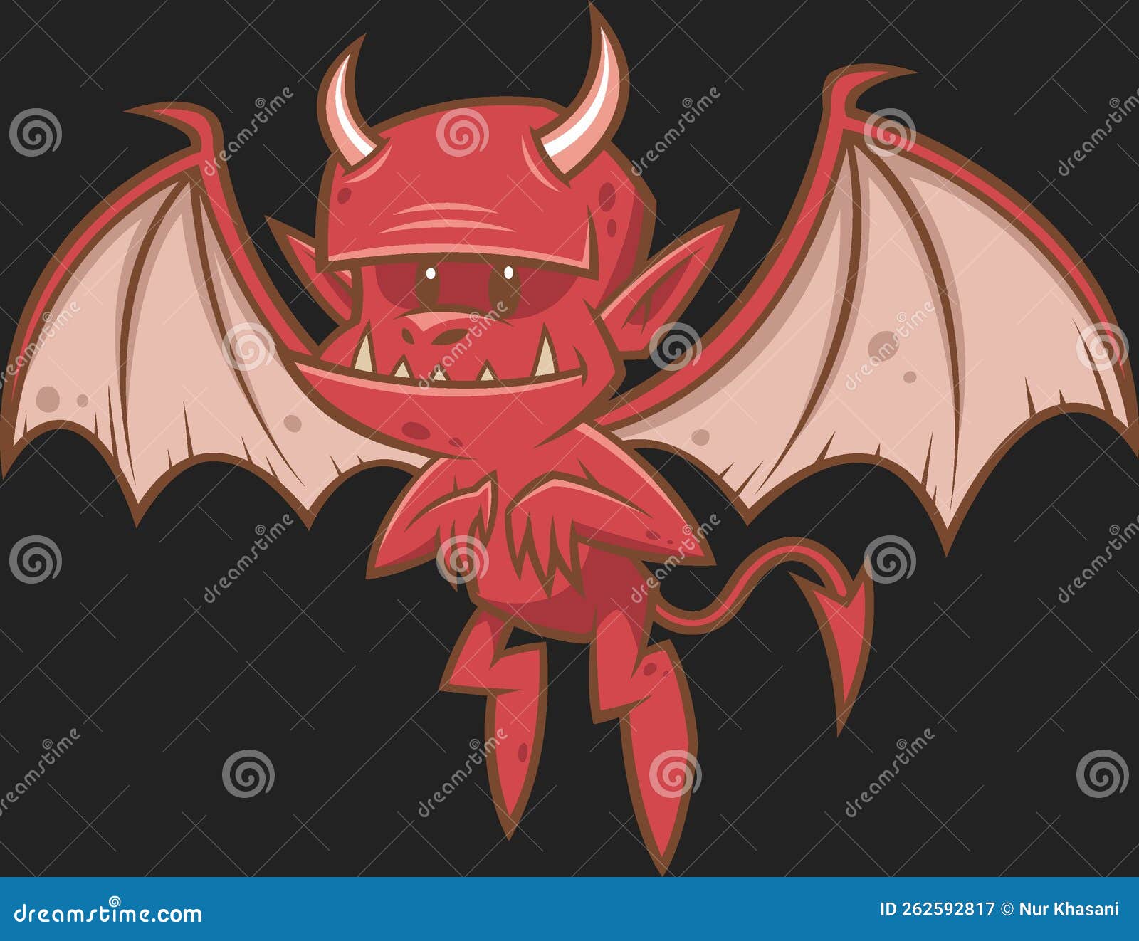 Crazy Kids Devil Vector Illustration Download Stock Vector ...
