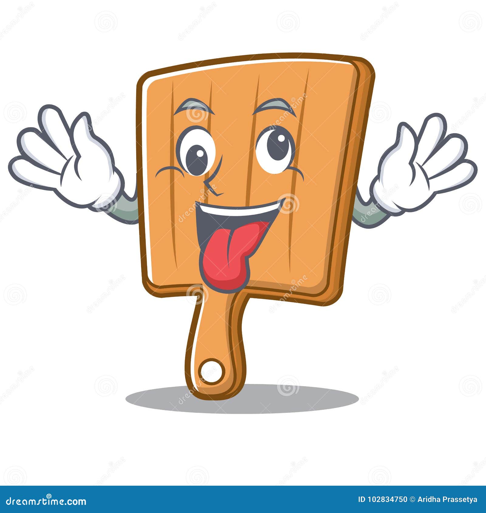Crazy Kitchen Board Character Cartoon Stock Vector - Illustration of ...