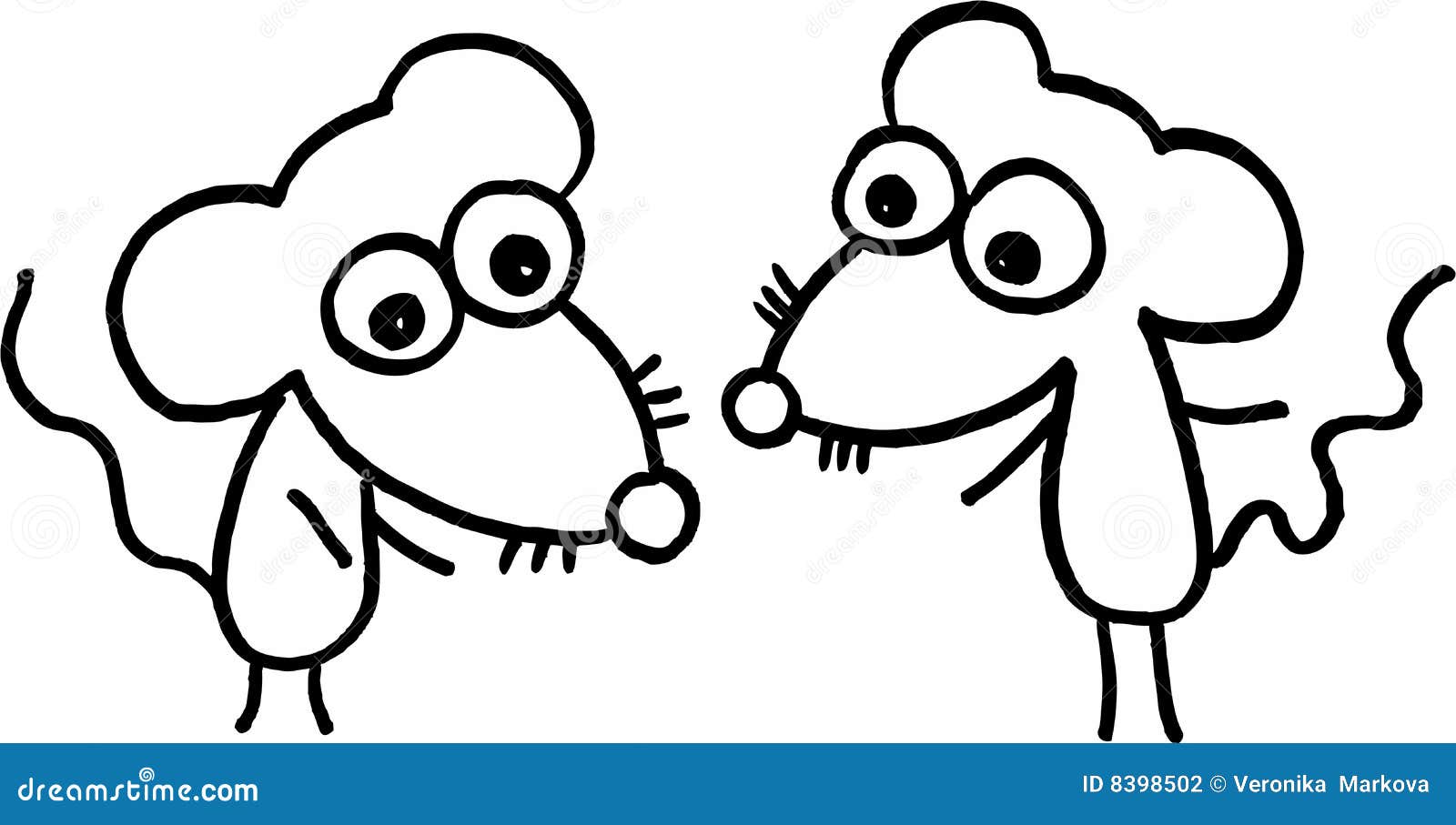 Crazy little mouses stock vector. Illustration of home - 8398502