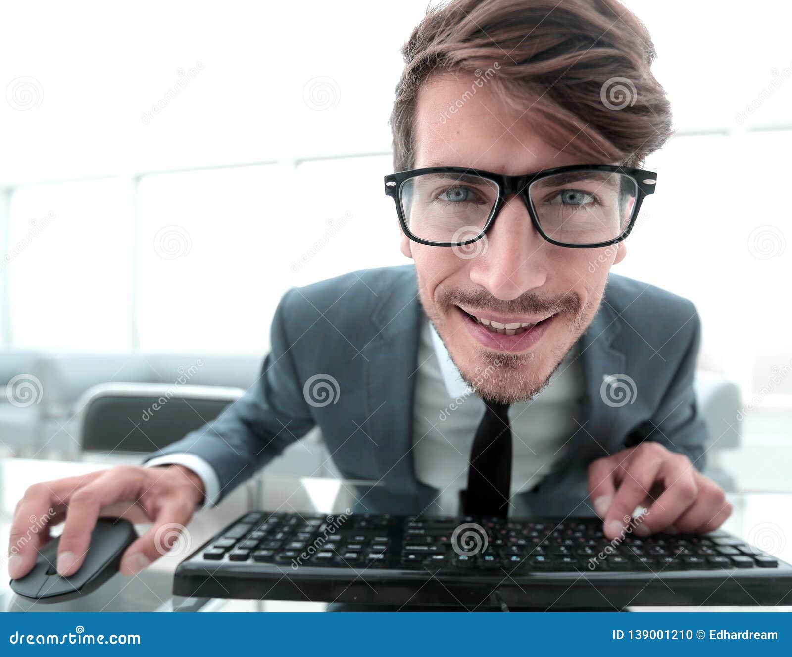 Crazy Looking Man Typing on the Keyboard Stock Photo - Image of humor ... Crazy Looking Man Typing on the Keyboard Stock Photo - Image of humor ...