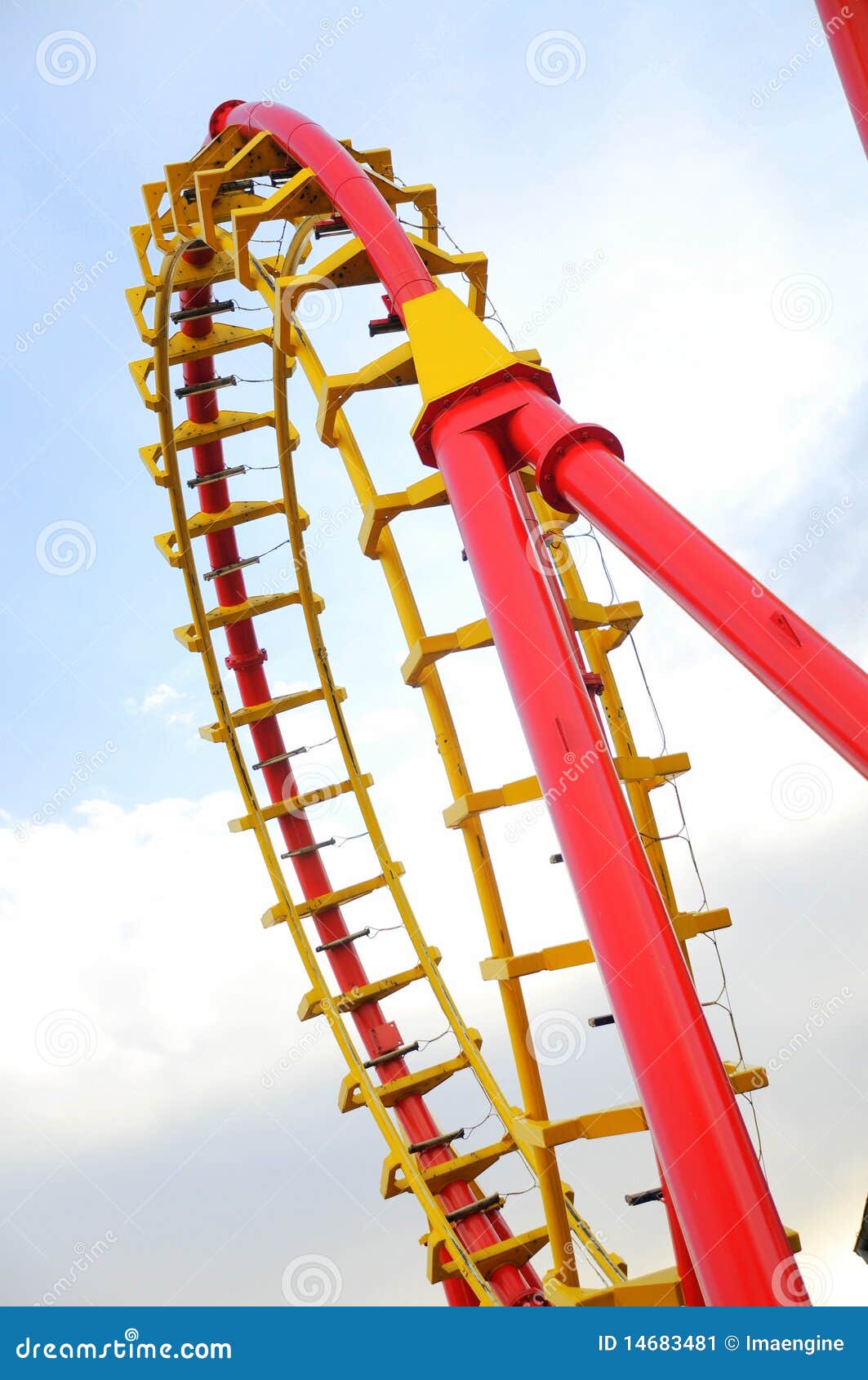 Crazy Loop (roller-coaster Track) Stock Image - Image of crossing ...