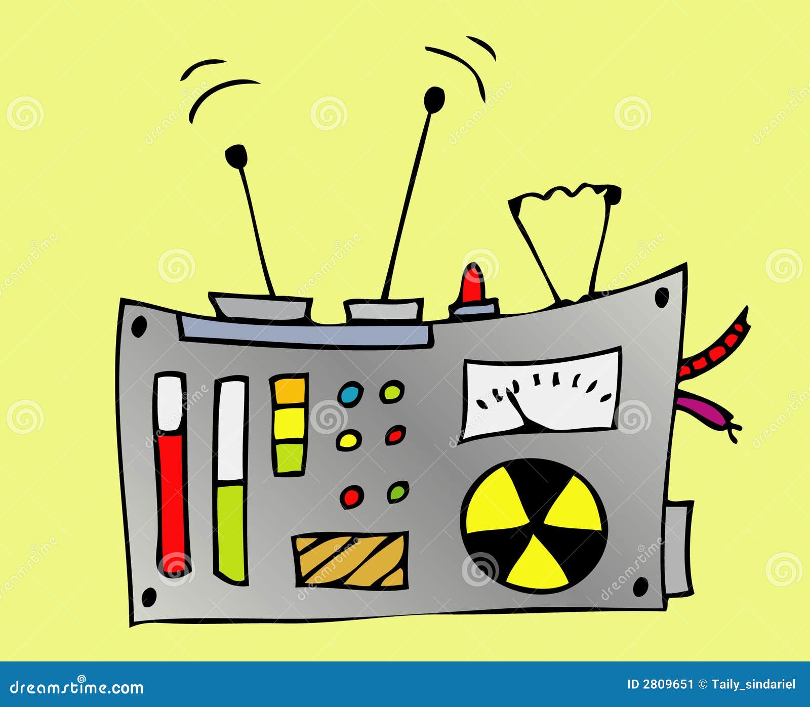 Crazy machine stock vector. Illustration of bulb, complicated - 2809651