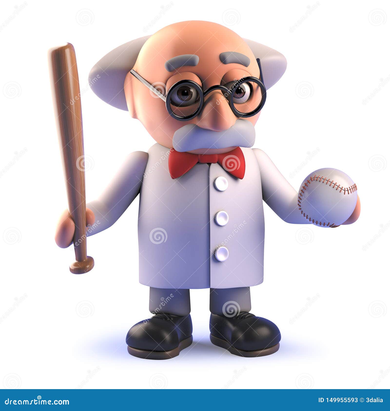 Crazy Baseball Mascot Vector Cartoon Illustration | CartoonDealer.com ...