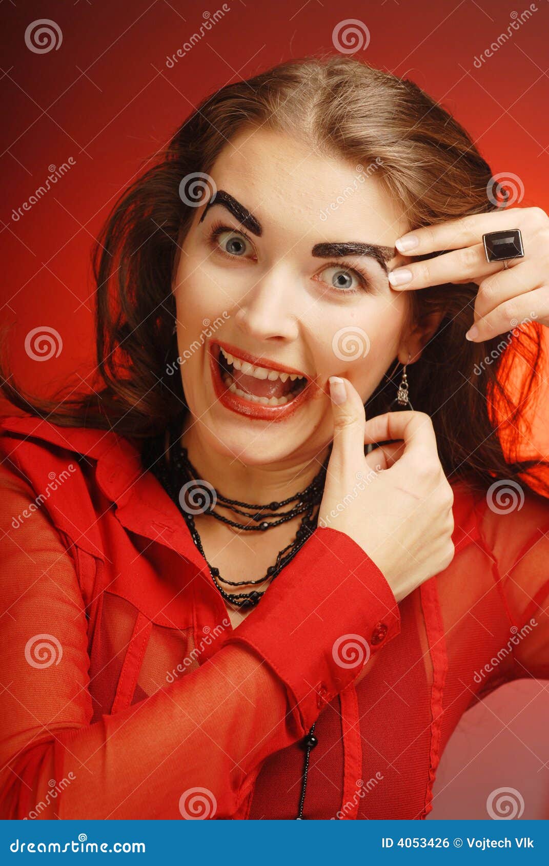 Crazy make-up stock photo. Image of crazy, excessive, funny - 4053426