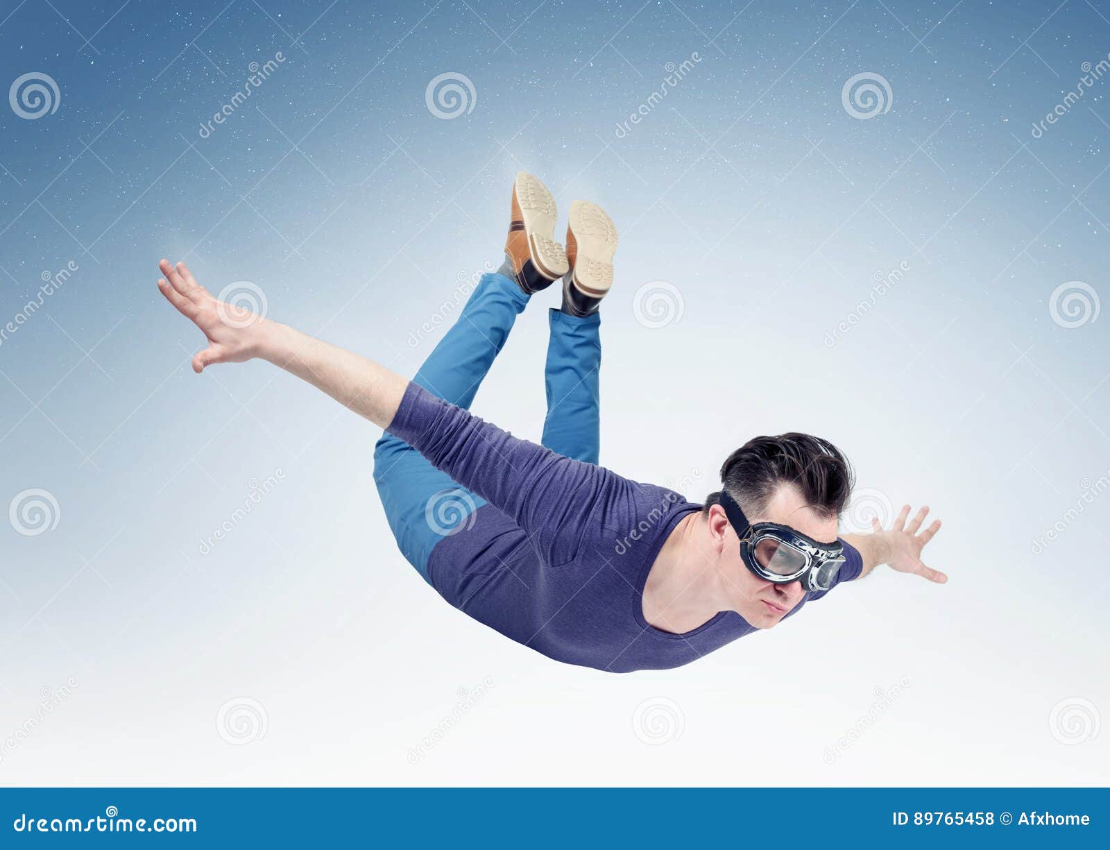 Person Flying In The Sky