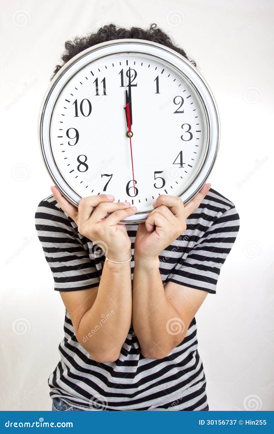 Time is Money with a Man Holding Clock Concept Stock Image - Image of ...