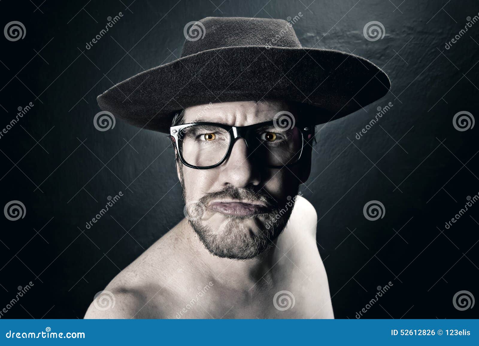 Crazy Man stock photo. Image of head, caucasian, people - 52612826