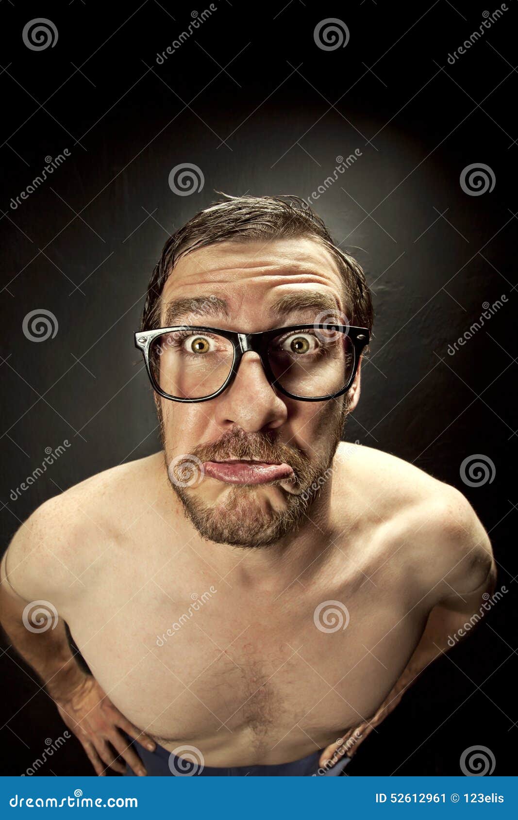 Crazy Man stock image. Image of amazed, face, looking - 52612961