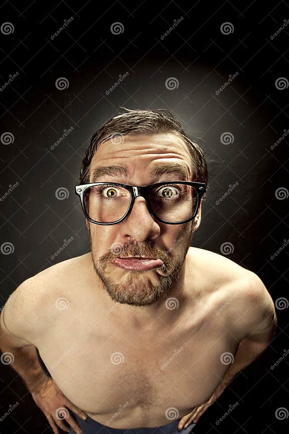 Crazy Man stock image. Image of amazed, face, looking - 52612961