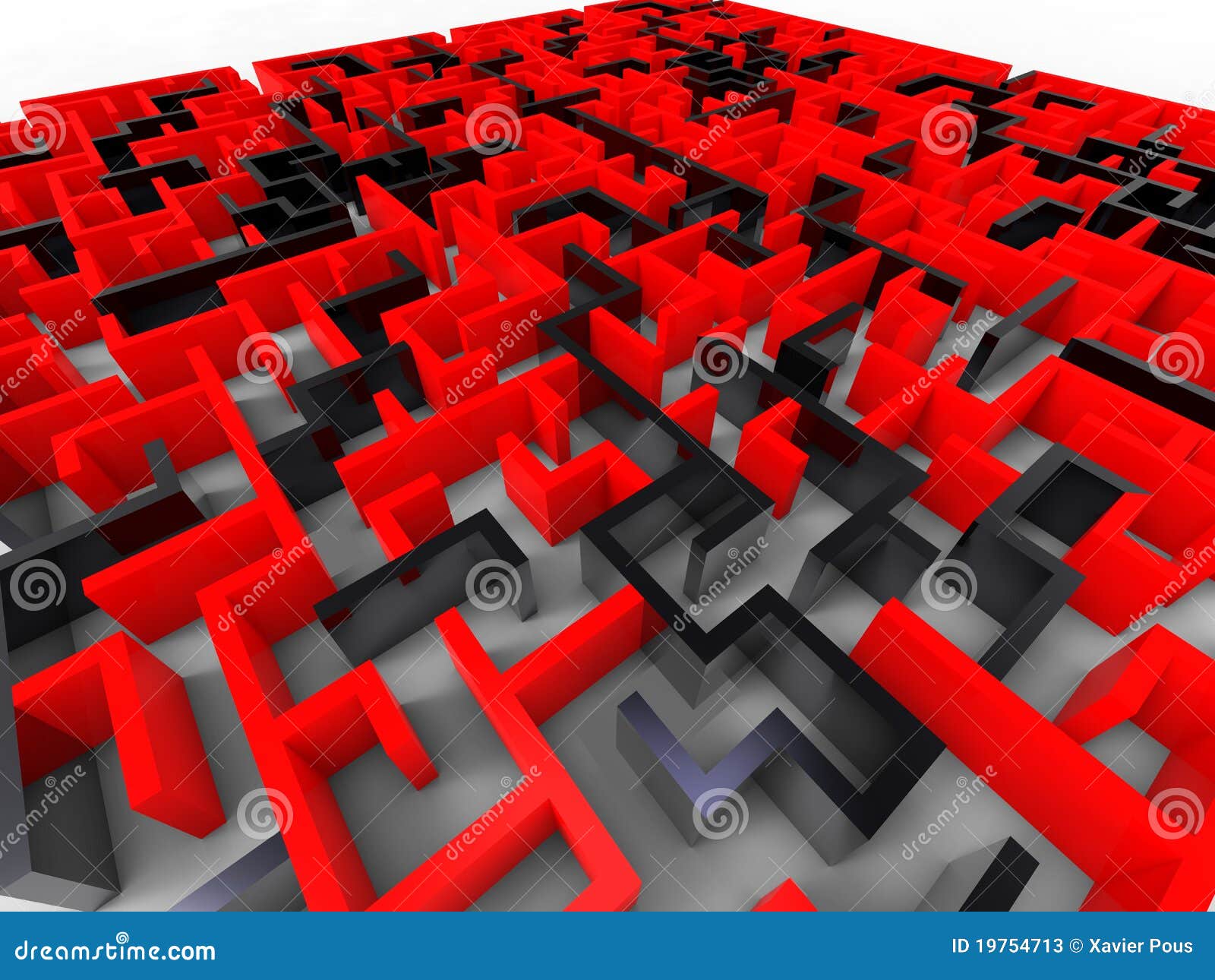 Crazy maze stock illustration. Illustration of guide - 19754713
