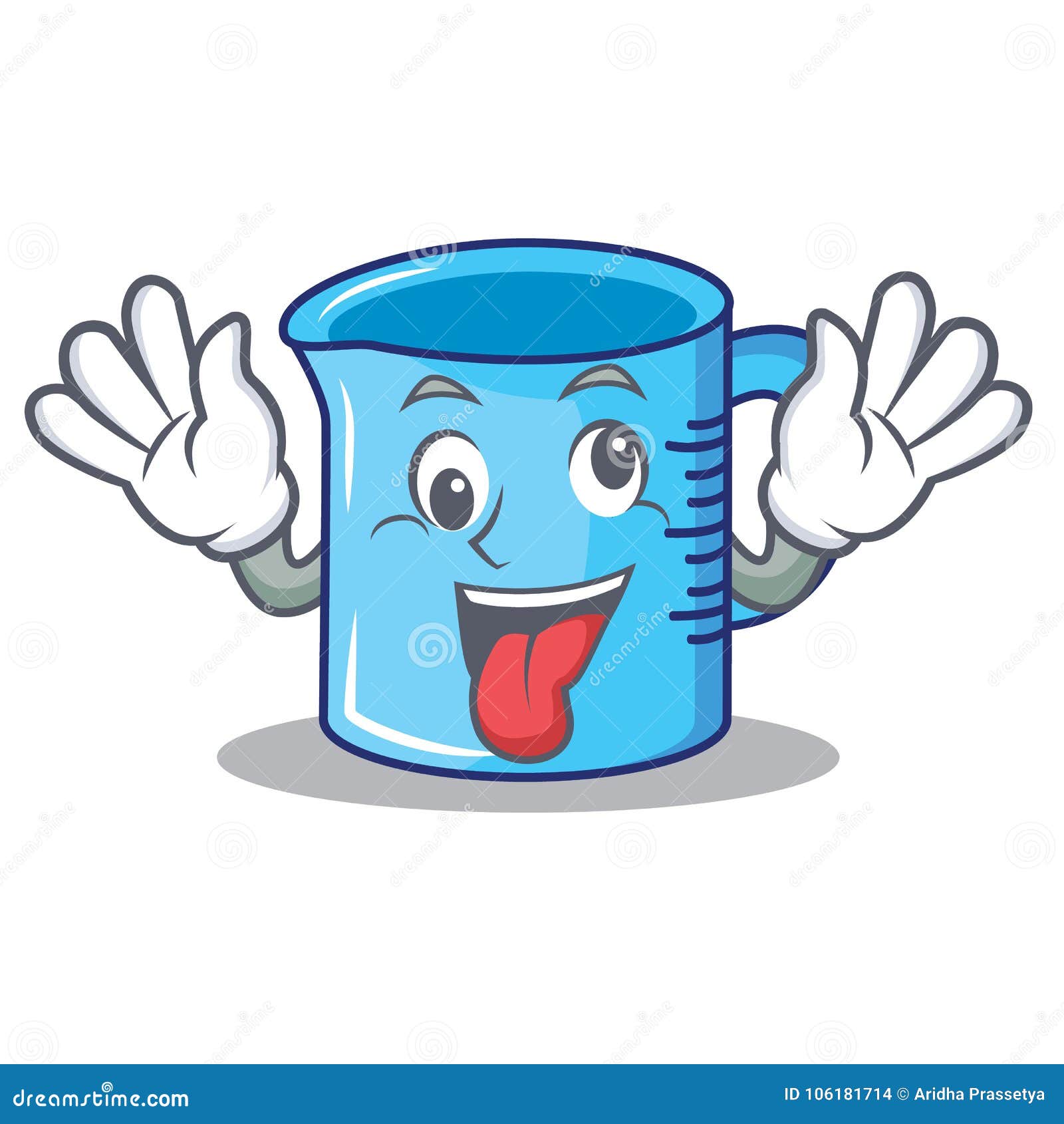Crazy Measuring Cup Character Cartoon Stock Vector - Illustration of ...