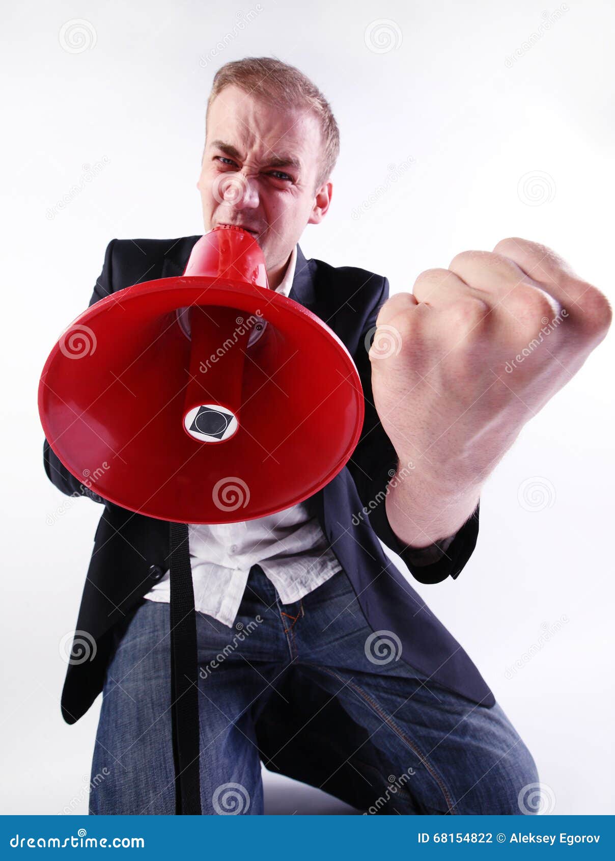 The crazy men stock photo. Image of order, message, directing - 68154822