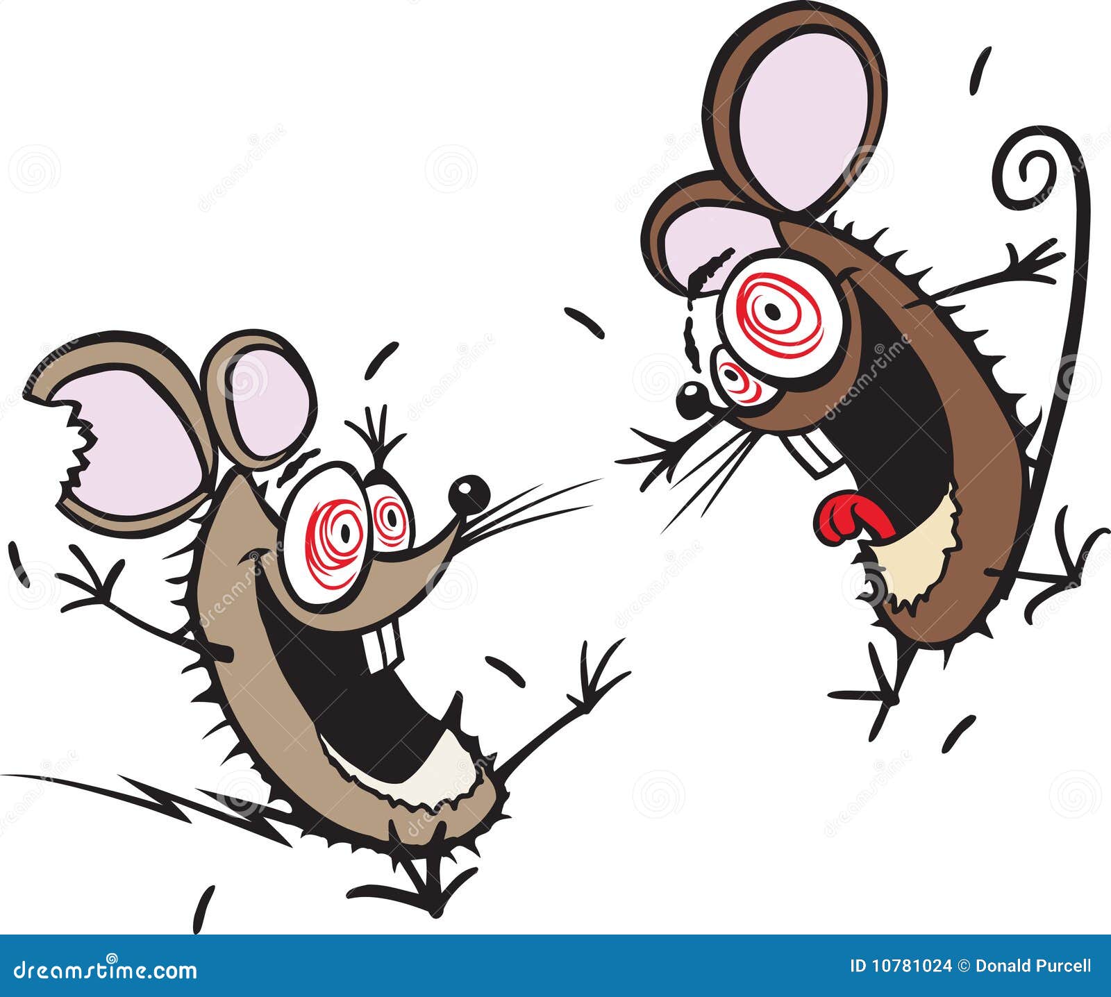Crazy mice stock vector. Illustration of mice, crazy - 10781024