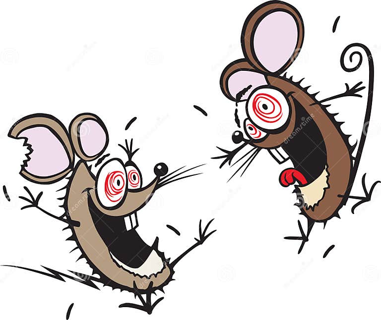 Crazy mice stock vector. Illustration of mice, crazy - 10781024
