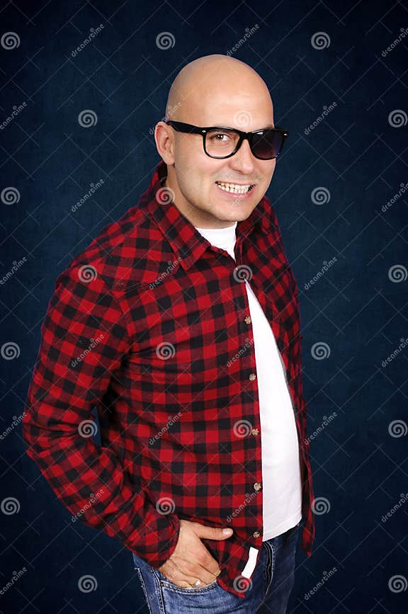 Crazy model stock image. Image of cute, healthy, bald - 27057739