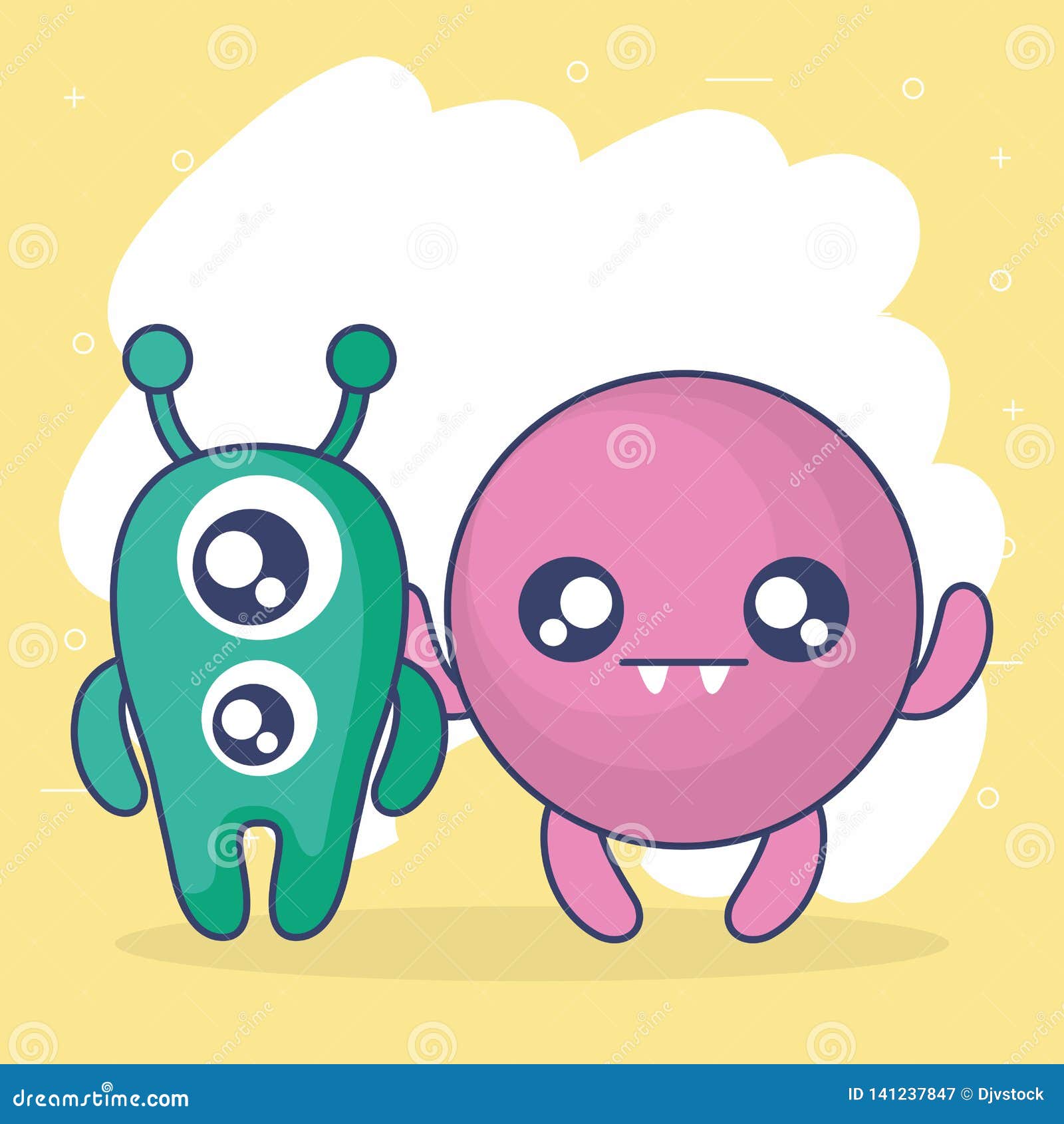 Crazy Monsters Comic Characters Stock Vector - Illustration of holiday ...