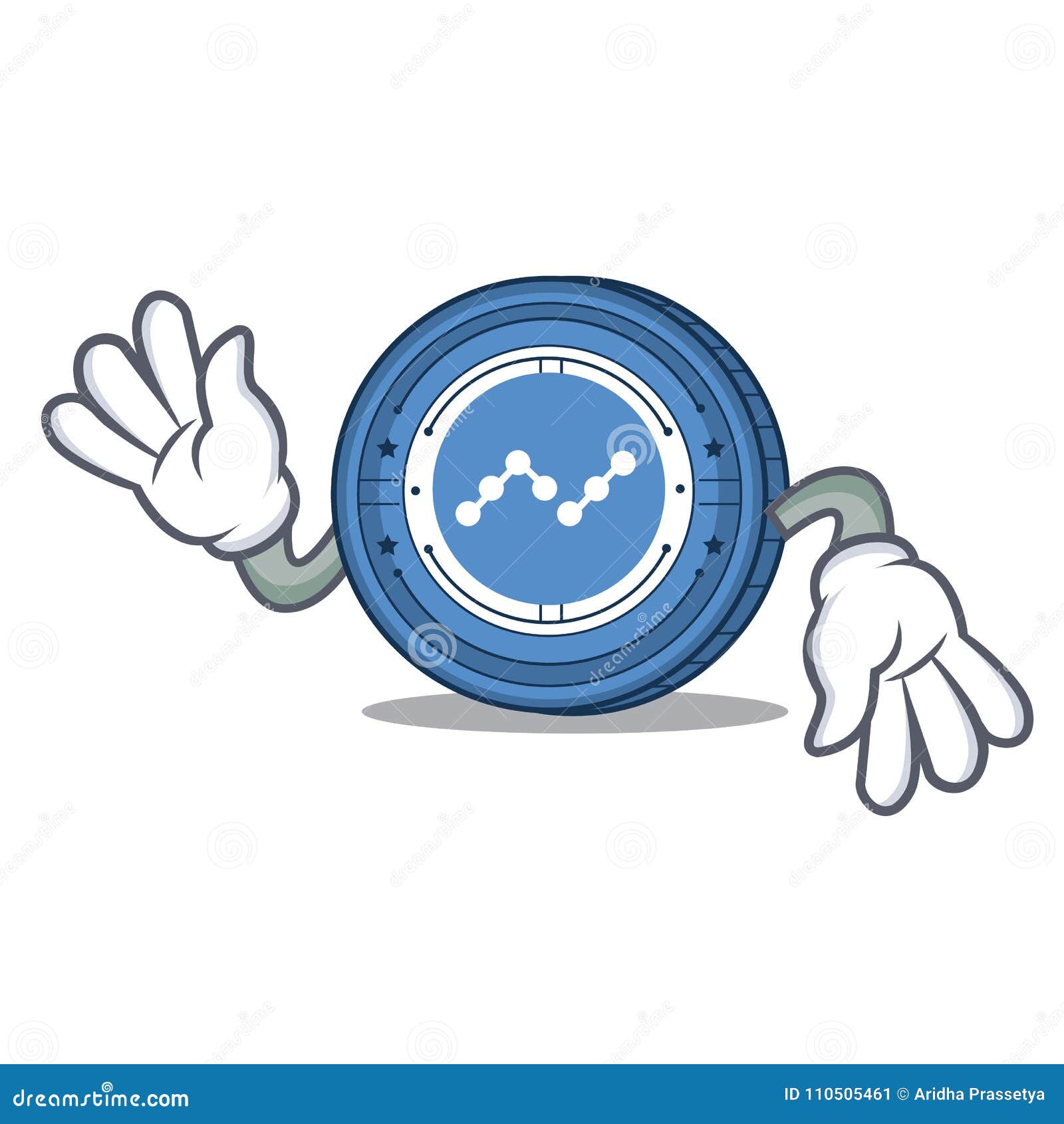 Crazy Nano Coin Mascot Cartoon Stock Vector - Illustration of freak ...