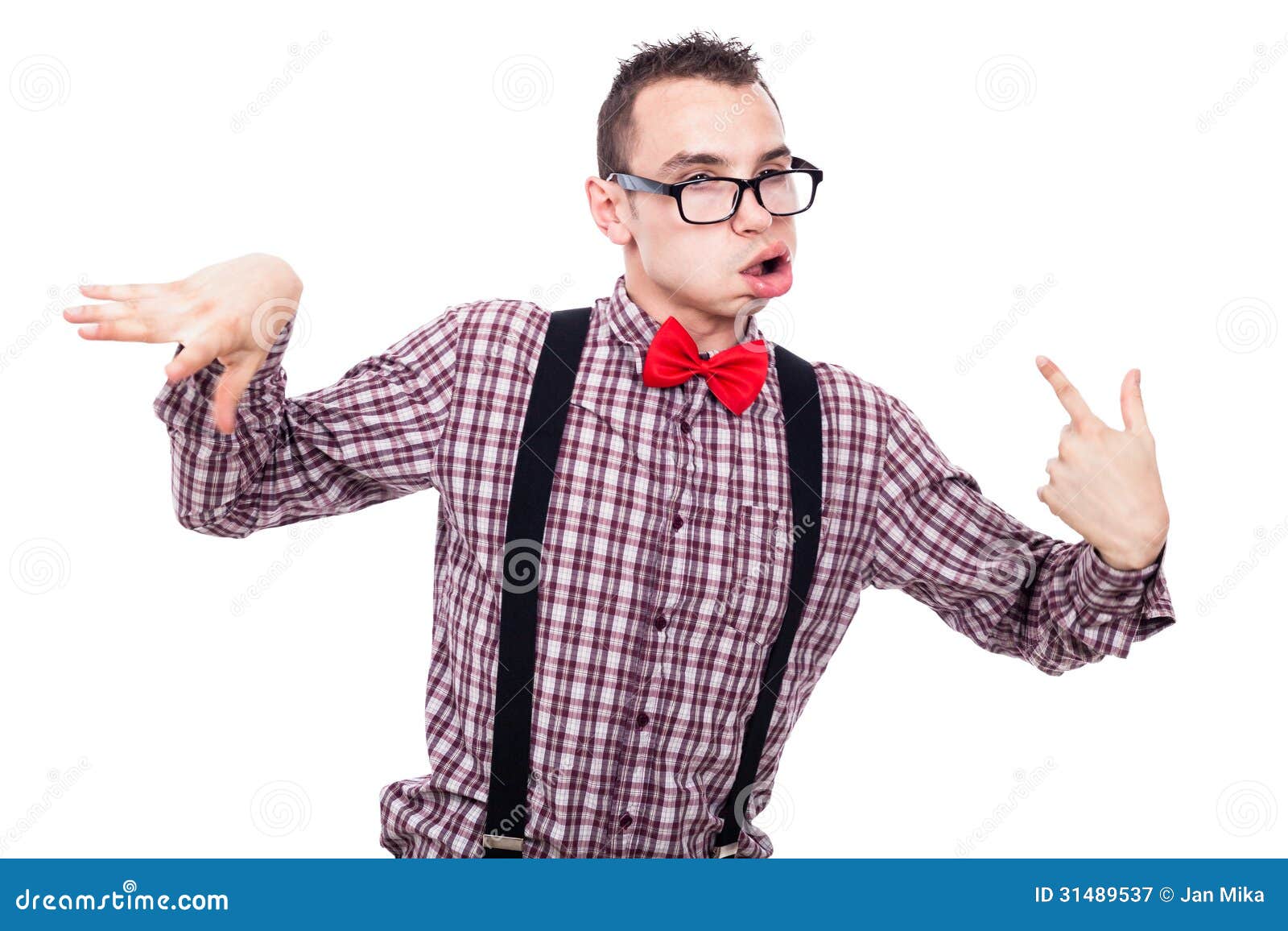 Crazy nerd grimacing stock image. Image of egghead, background - 31489537