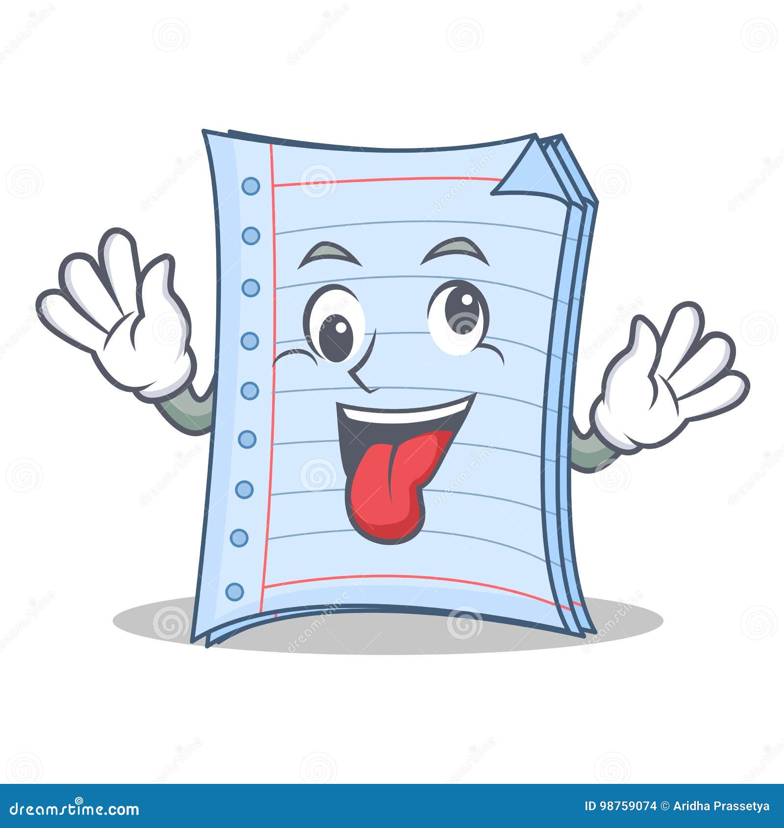 Crazy Notebook Character Cartoon Design Stock Vector - Illustration of ...