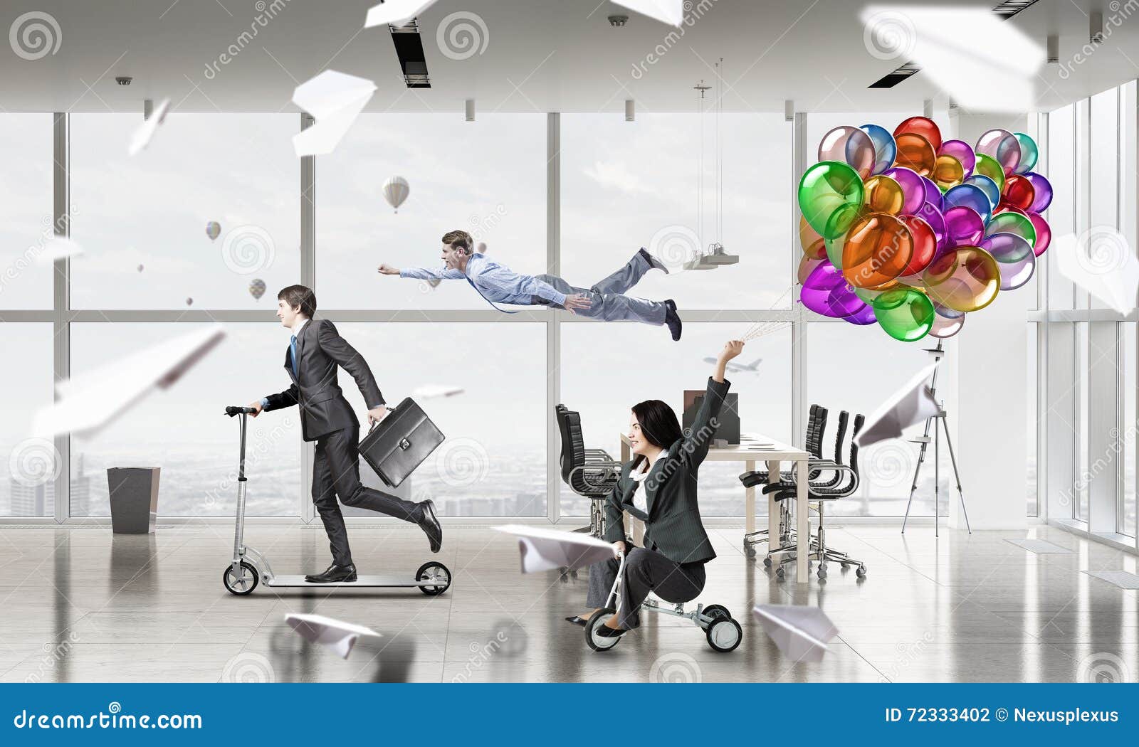 Crazy office life stock photo. Image of business, break - 72333402