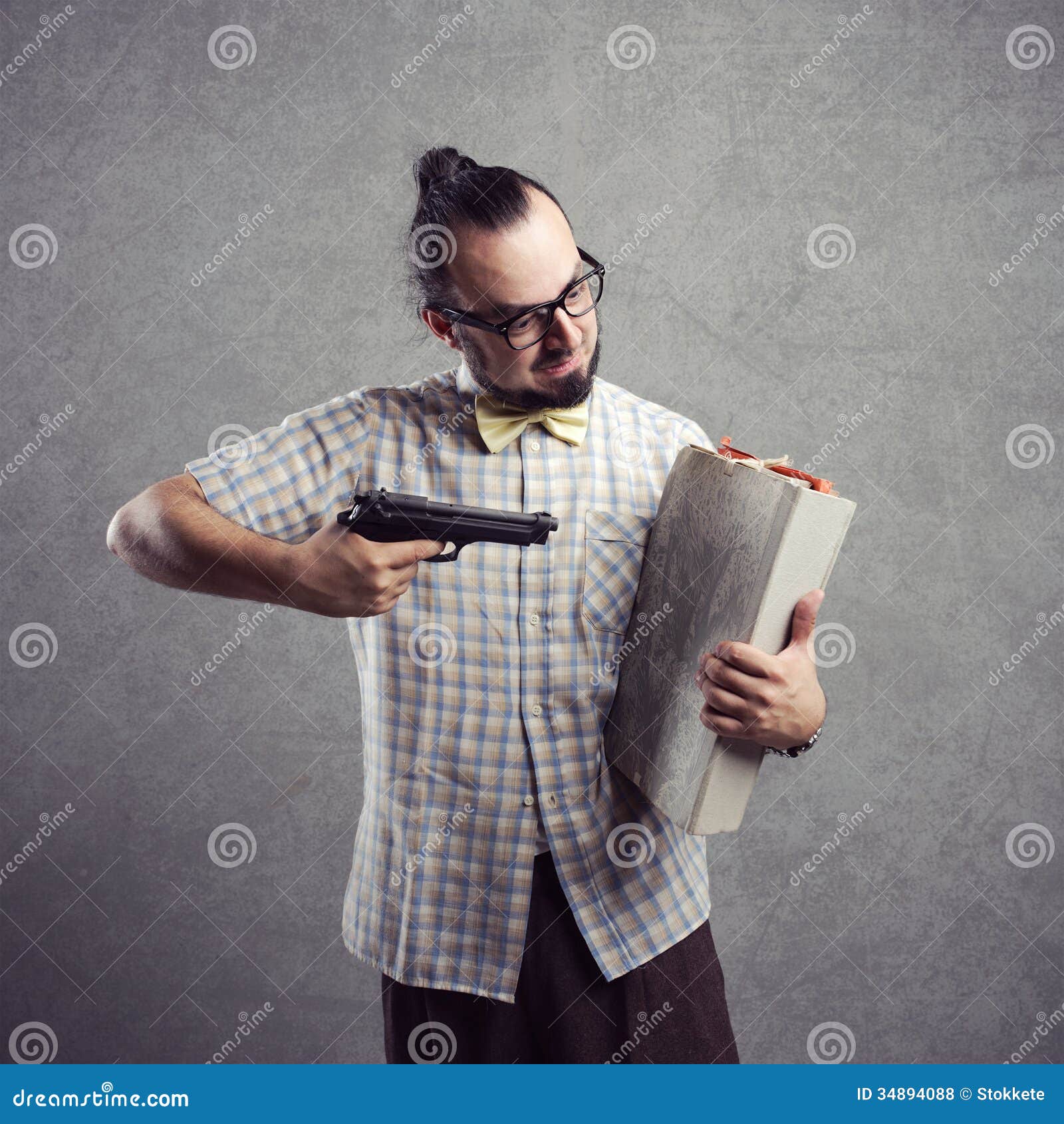 Crazy office worker stock photo. Image of person, real - 34894088