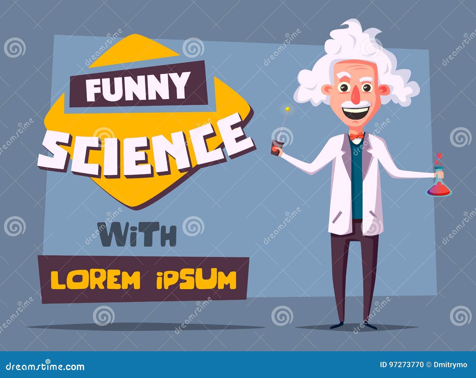 Crazy Physics Scientists Brainstorm New Idea And Technology. Concept ...