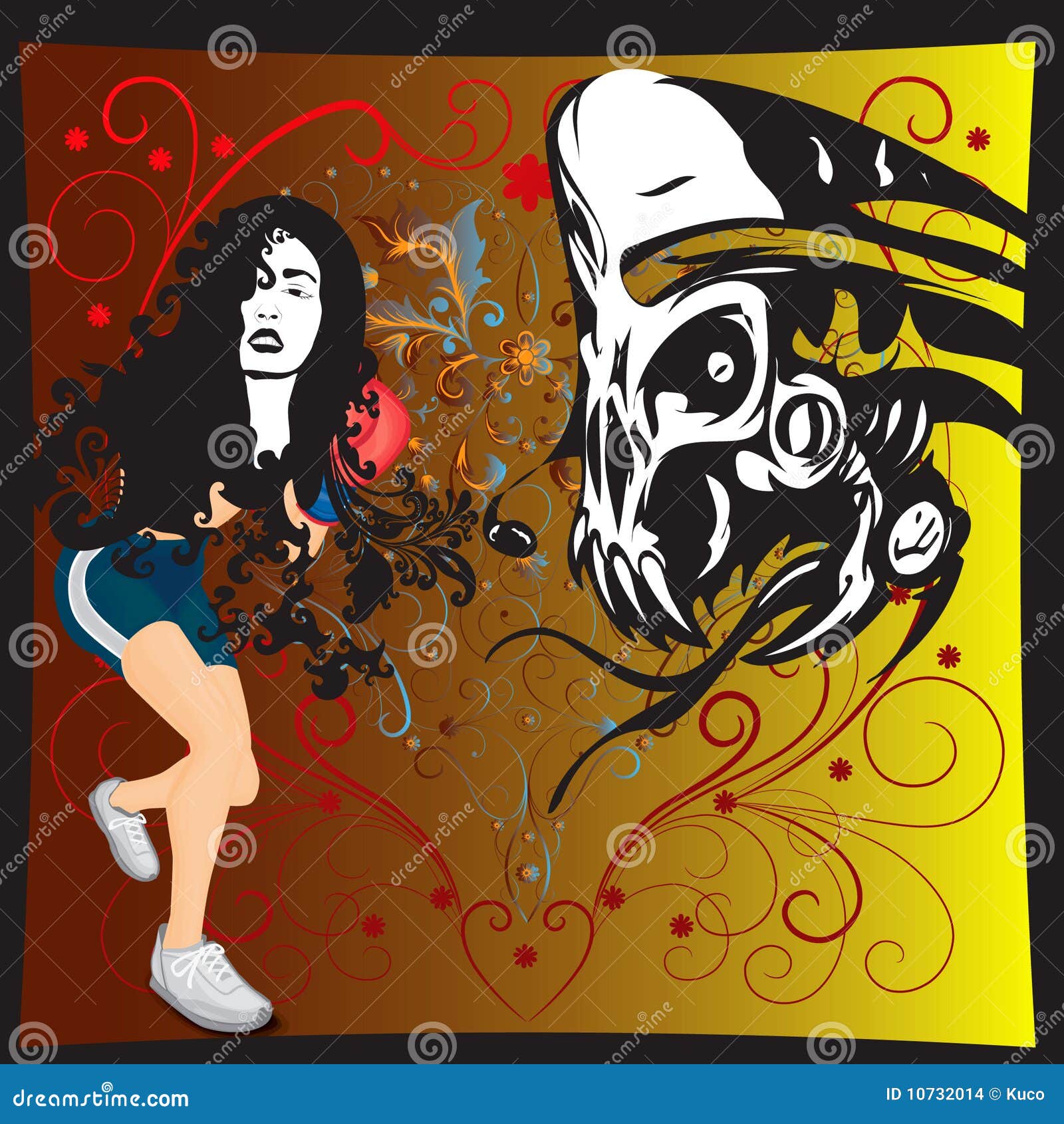 Crazy party stock vector. Illustration of entertainment - 10732014