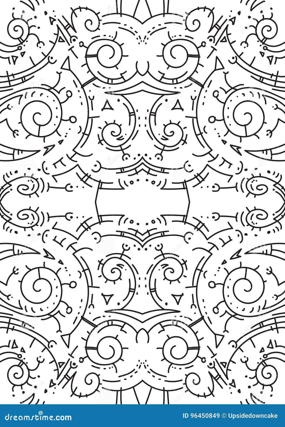 Crazy pattern stock vector. Illustration of pattern, hand - 96450849