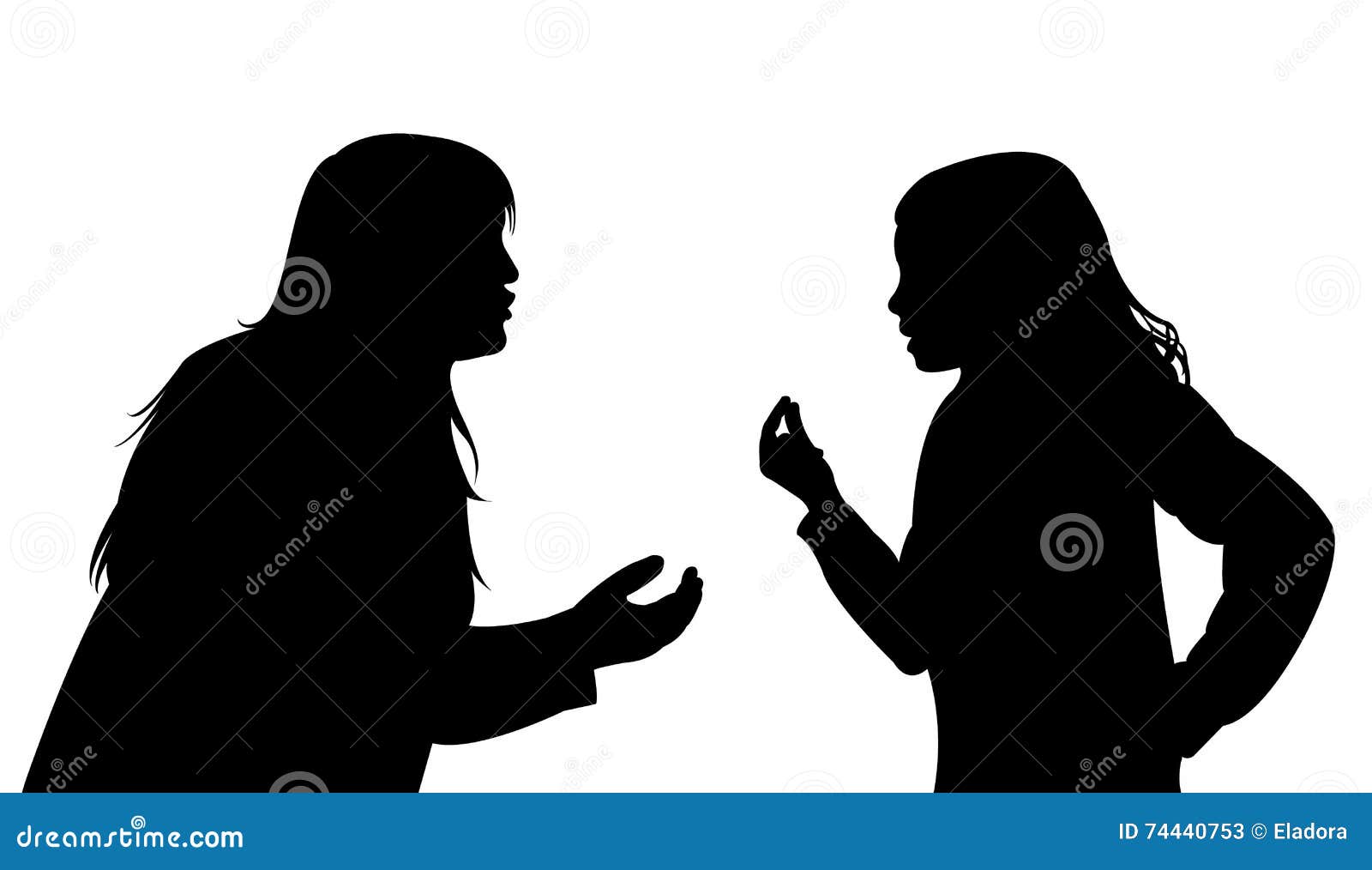 Unfriendly People Bullying Female Student Vector Illustration ...
