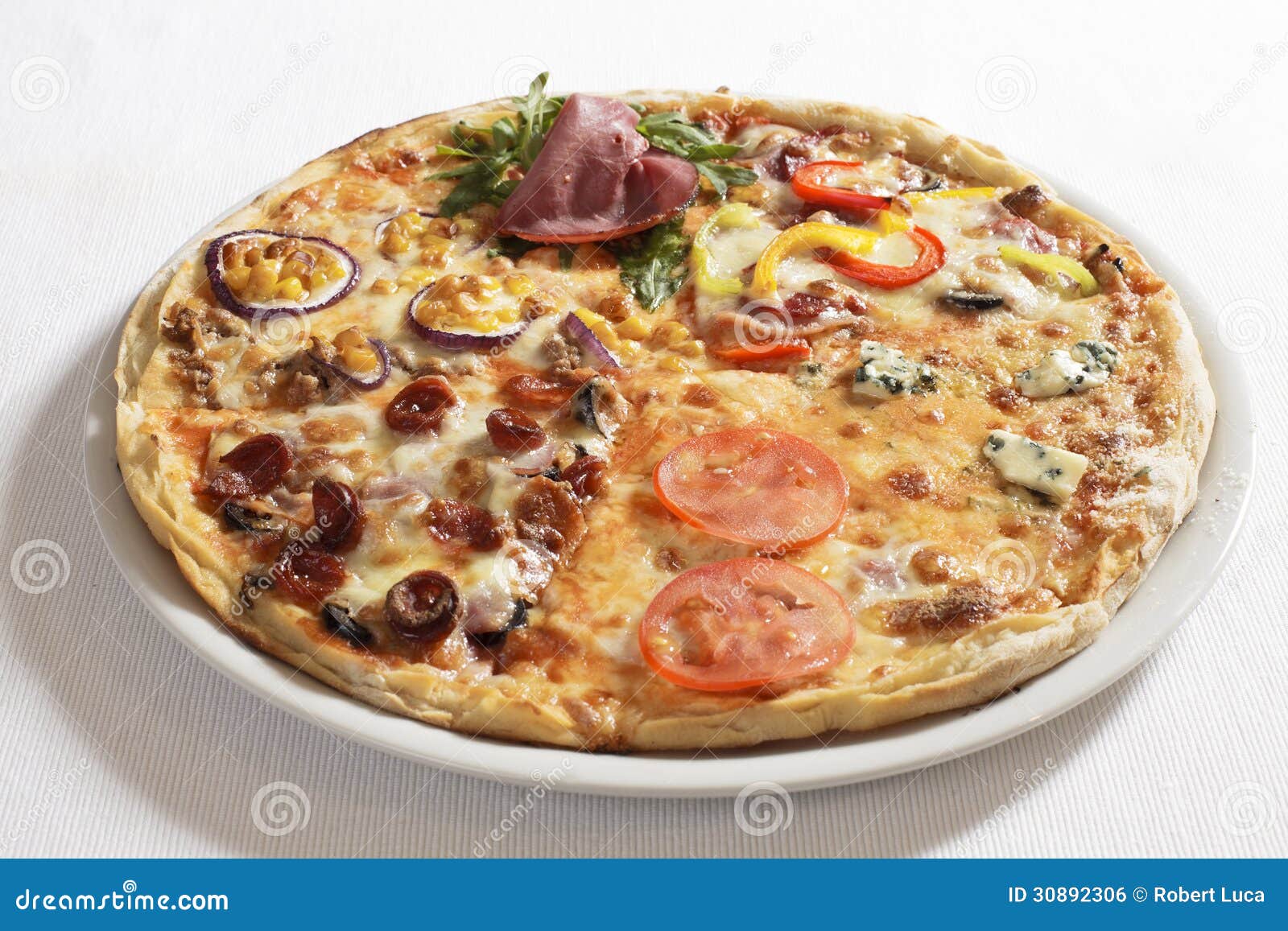 Crazy pizza stock photo. Image of redolence, dinner, pastry - 30892306