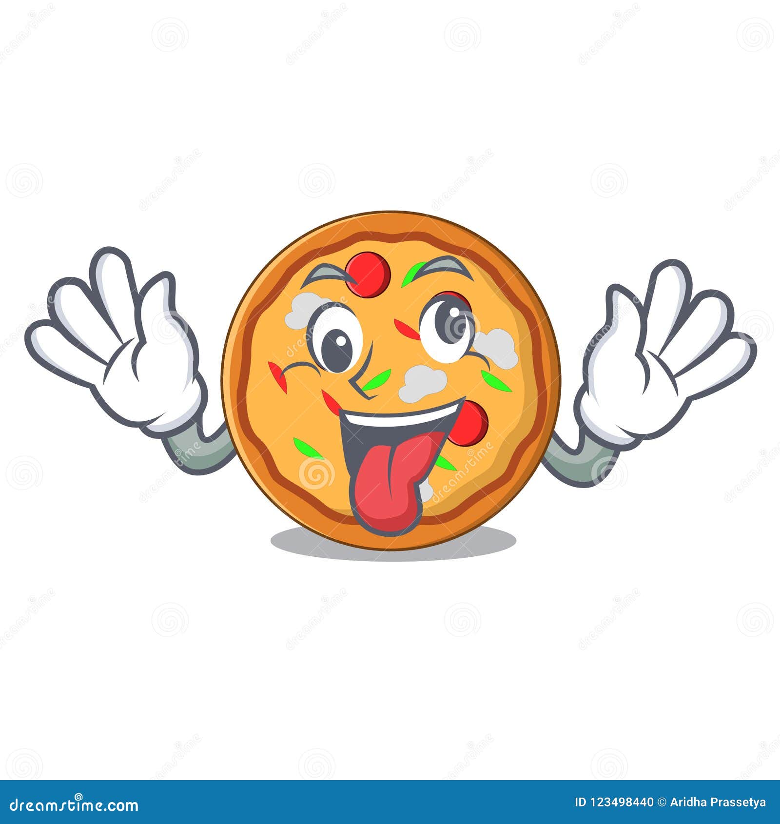 Crazy Pizza Cartoon Royalty-Free Illustration | CartoonDealer.com #43528806