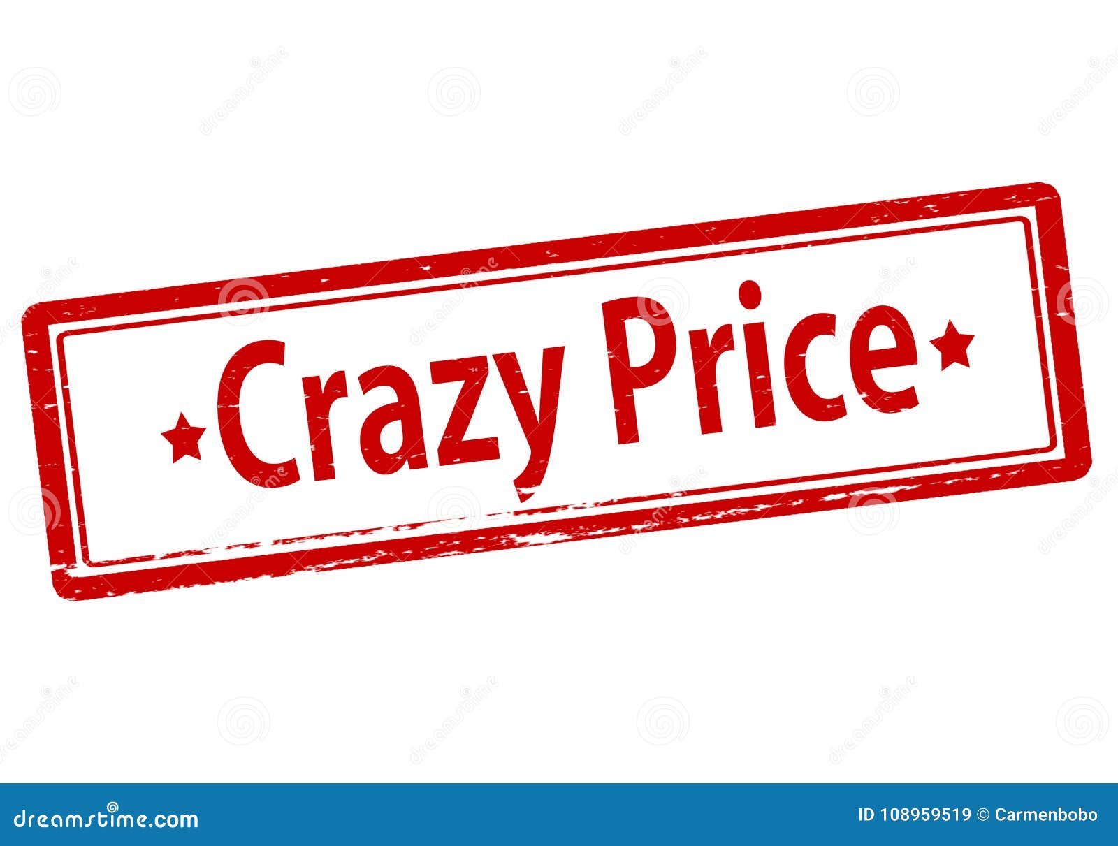 Crazy price stock illustration. Illustration of expense - 108959519