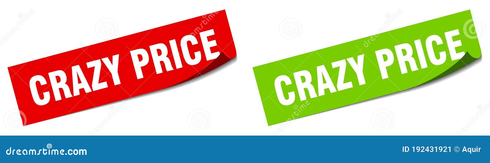 Crazy Price Sticker. Crazy Price Sign Set Stock Vector - Illustration ...