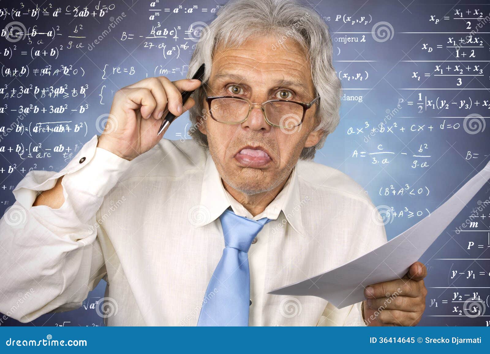 Crazy professor stock image. Image of person, balding - 36414645