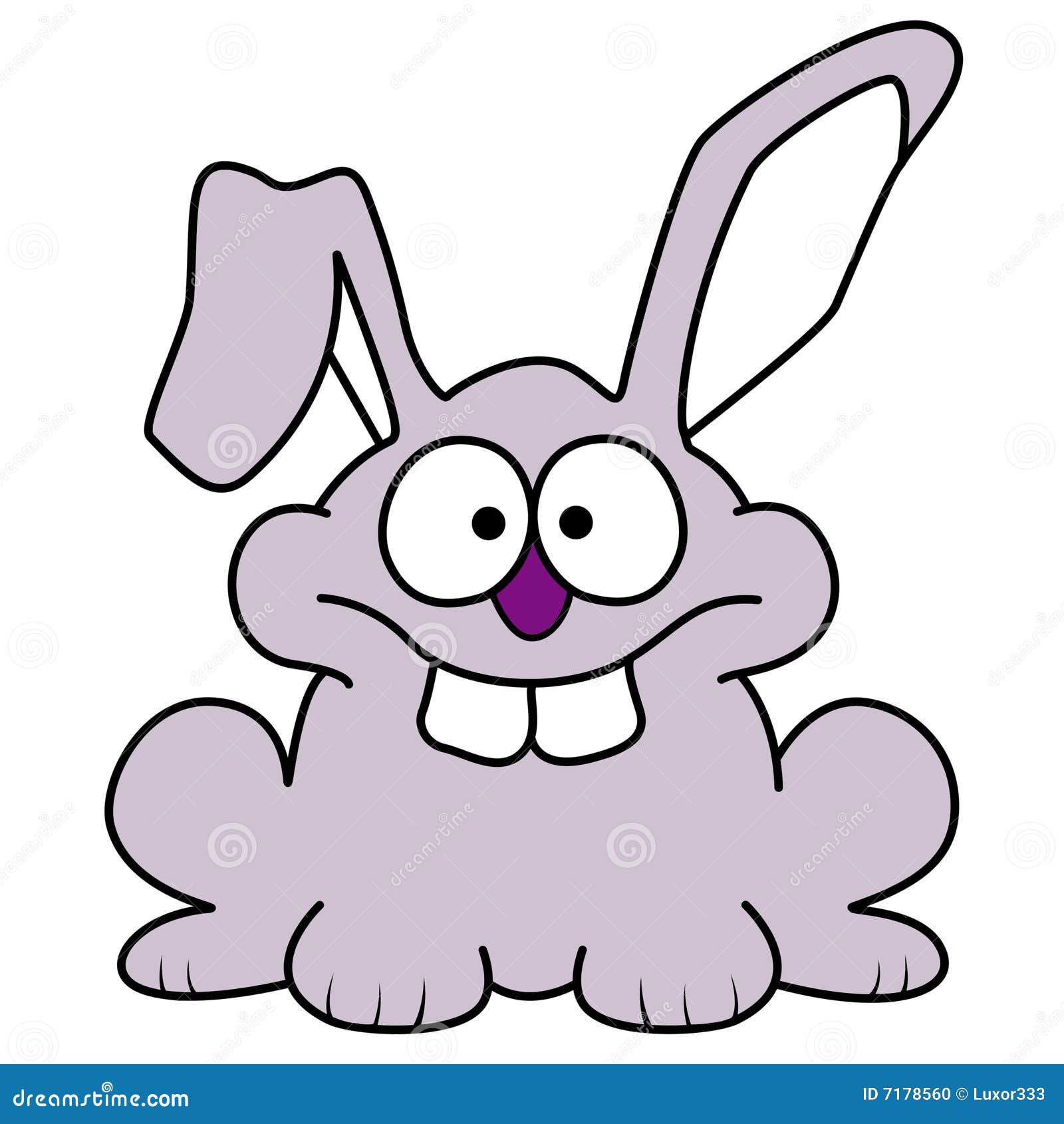 Crazy rabbit stock photo. Image of image, grey, cartoon - 7178560
