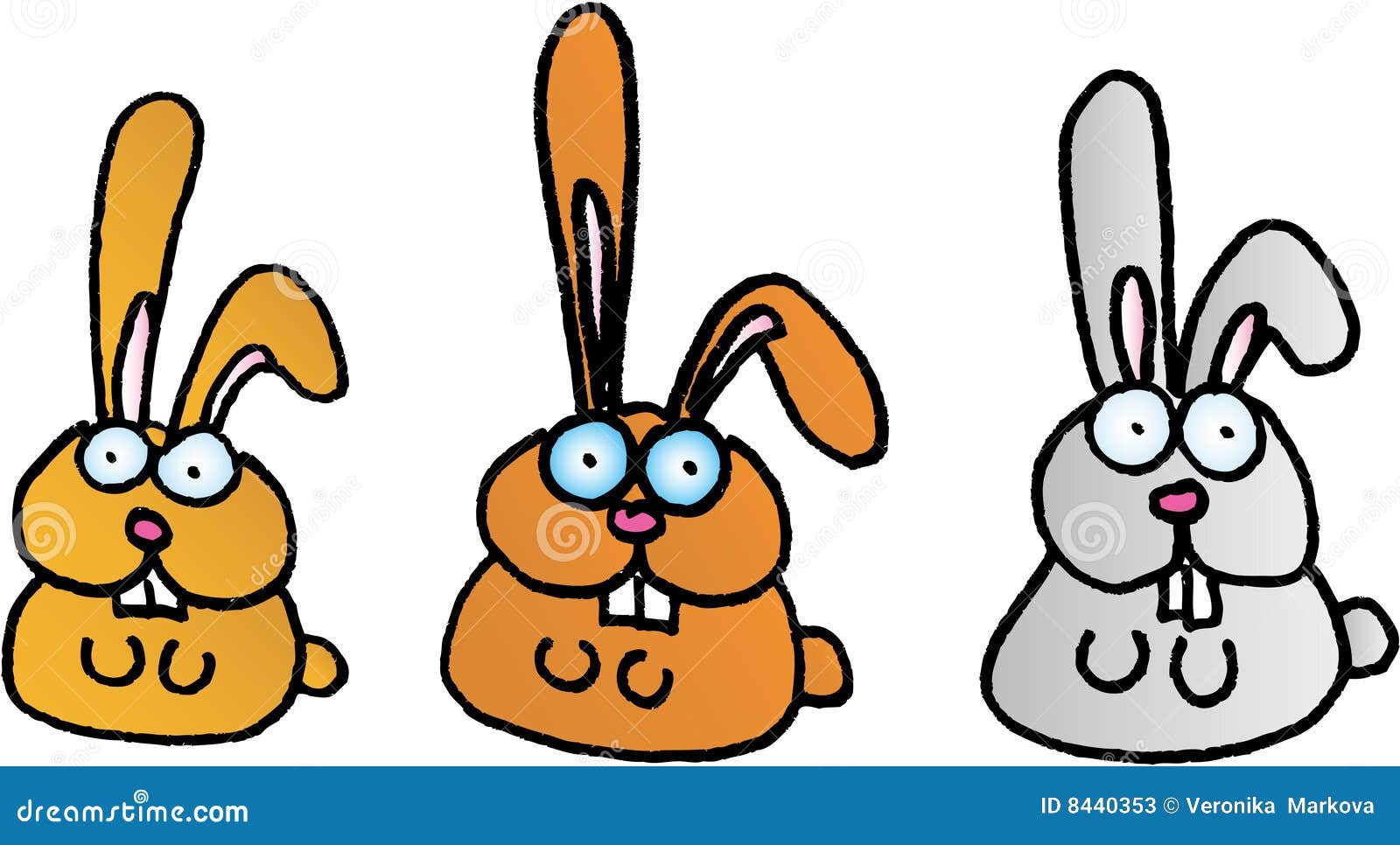 Crazy rabbits stock vector. Illustration of crazy, smile - 8440353