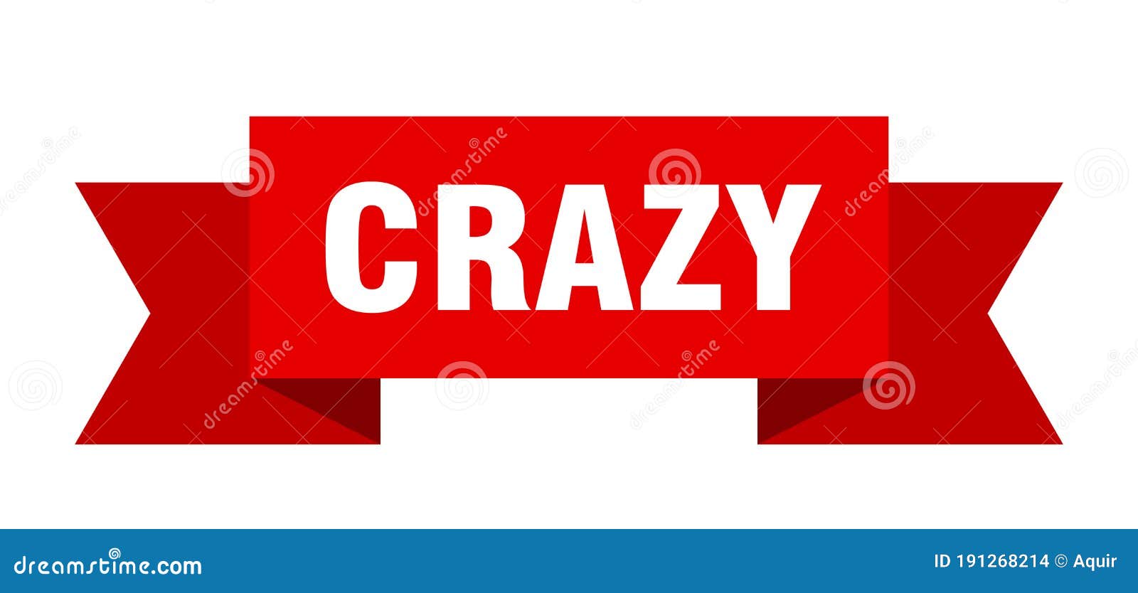 Crazy ribbon. stock vector. Illustration of design, paper - 191268214