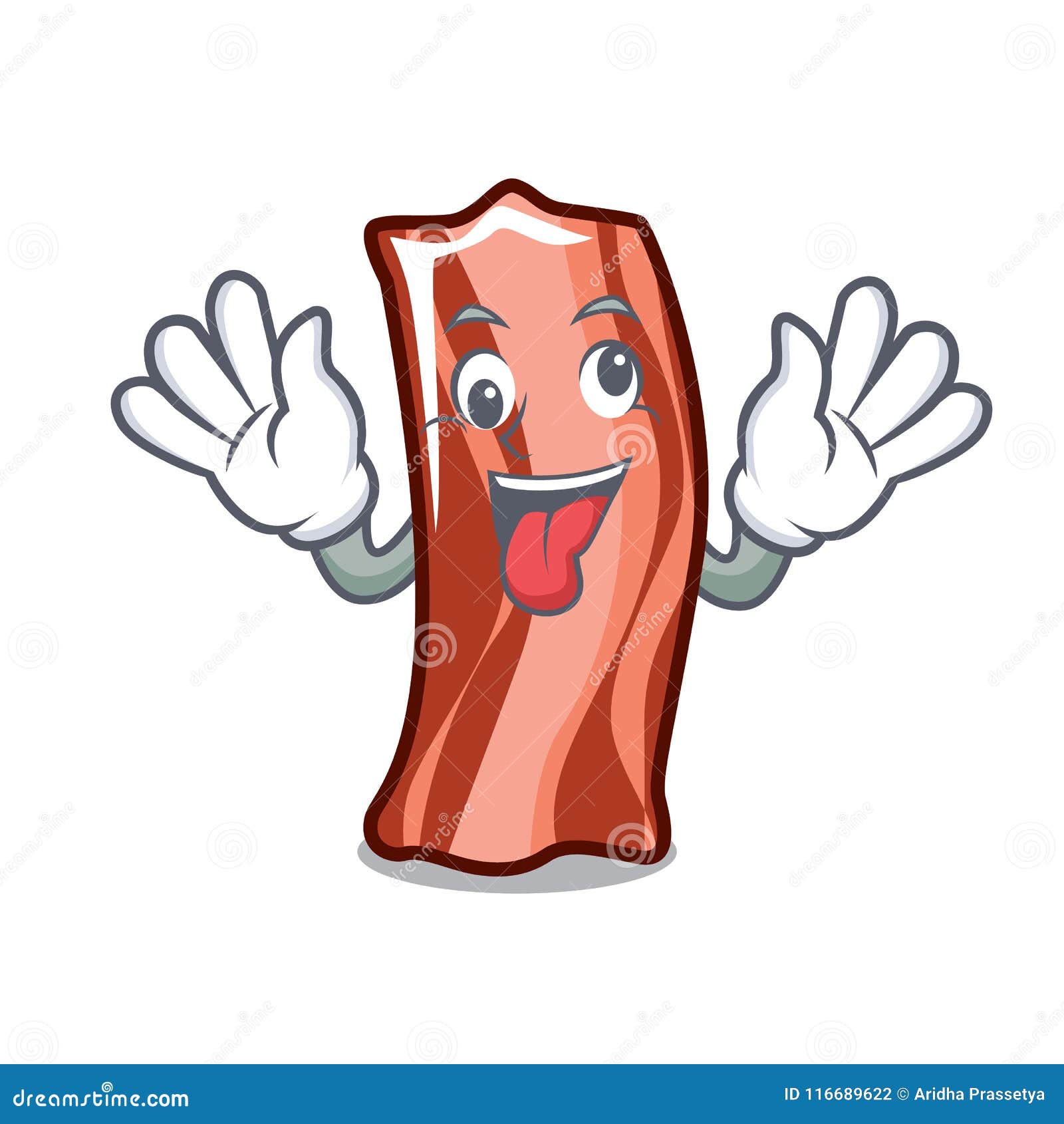 Crazy Ribs Mascot Cartoon Style Stock Vector - Illustration of insane ...