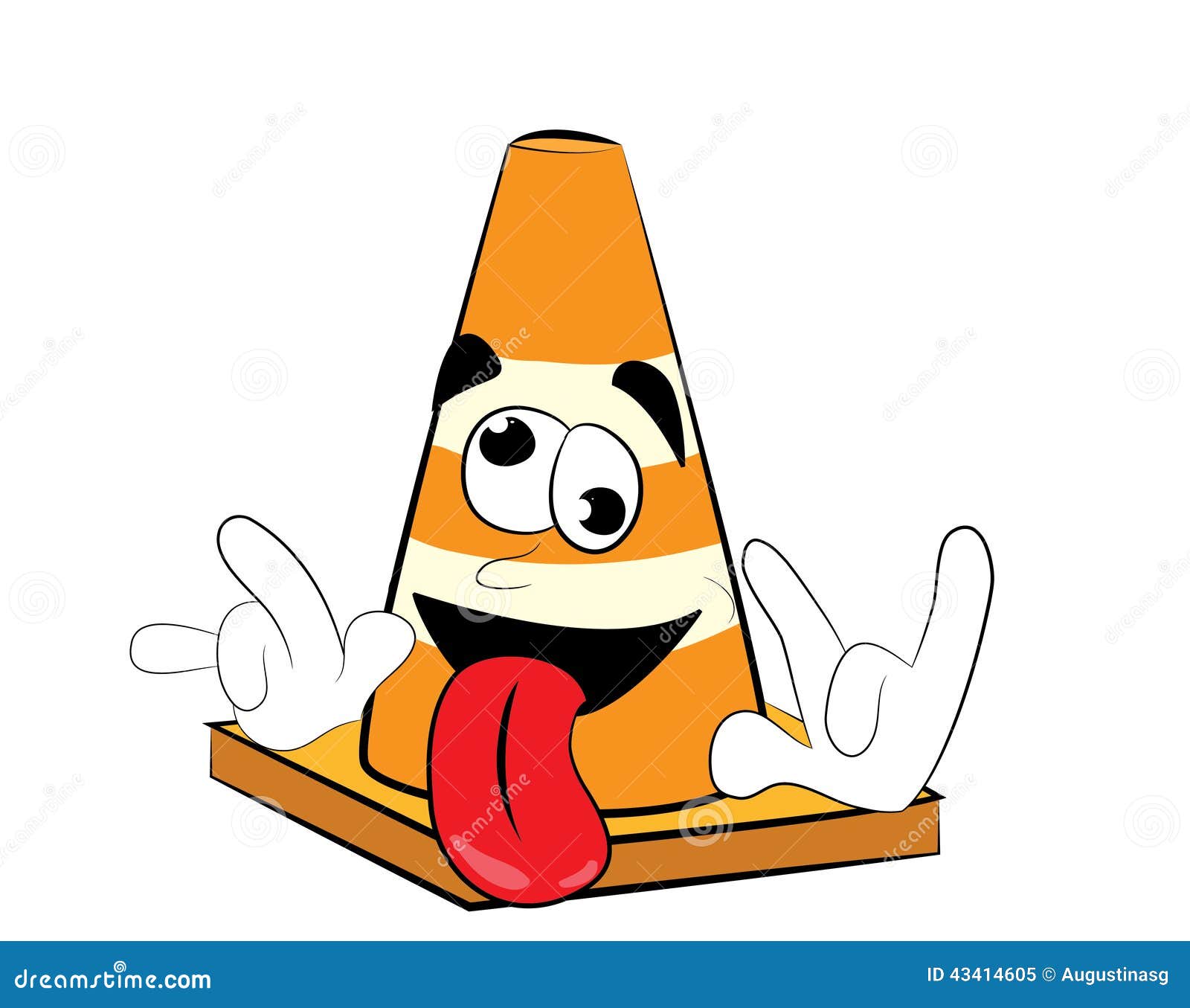 Crazy Road Cone Cartoon Stock Illustrations – 2 Crazy Road Cone Cartoon ...