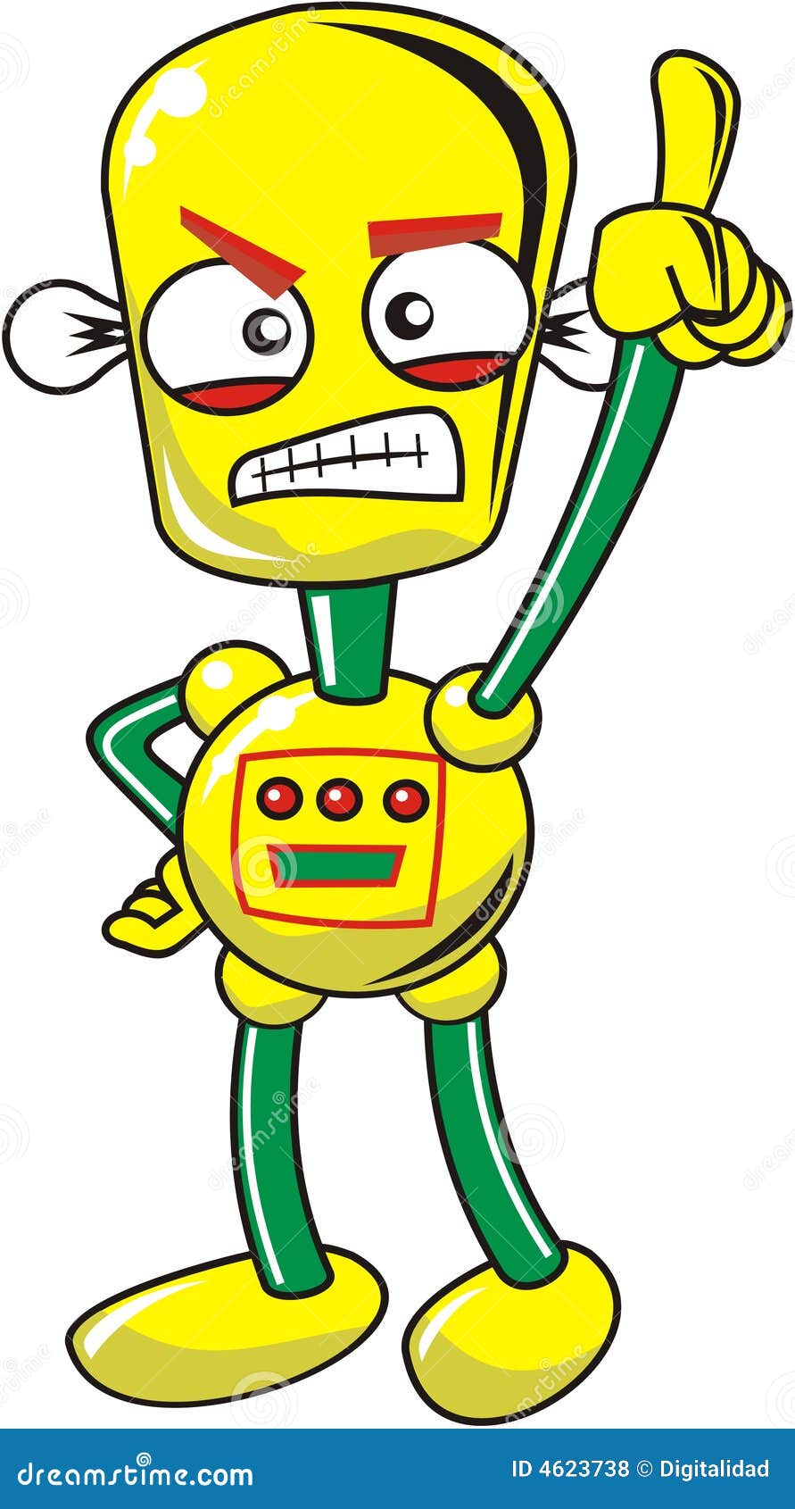 Crazy Robot Royalty Free Stock Photos - Image: 4623738
