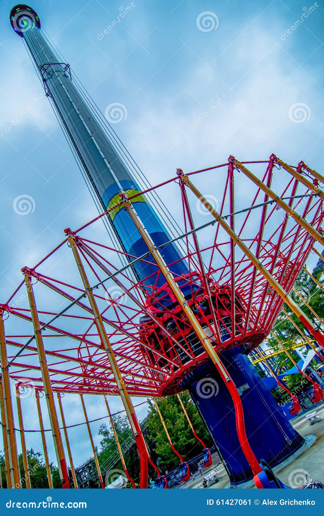 Crazy Rollercoaster Rides at Amusement Park Editorial Photo - Image of ...