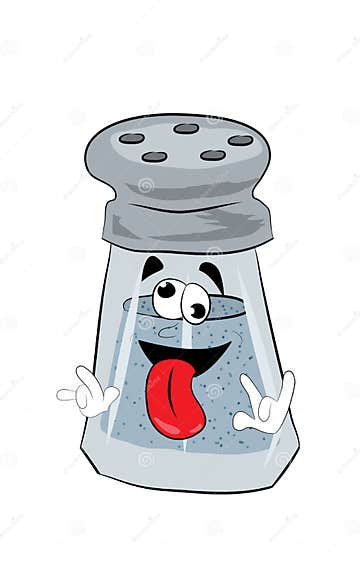 Crazy Salt cartoon stock illustration. Illustration of tongue - 48898100