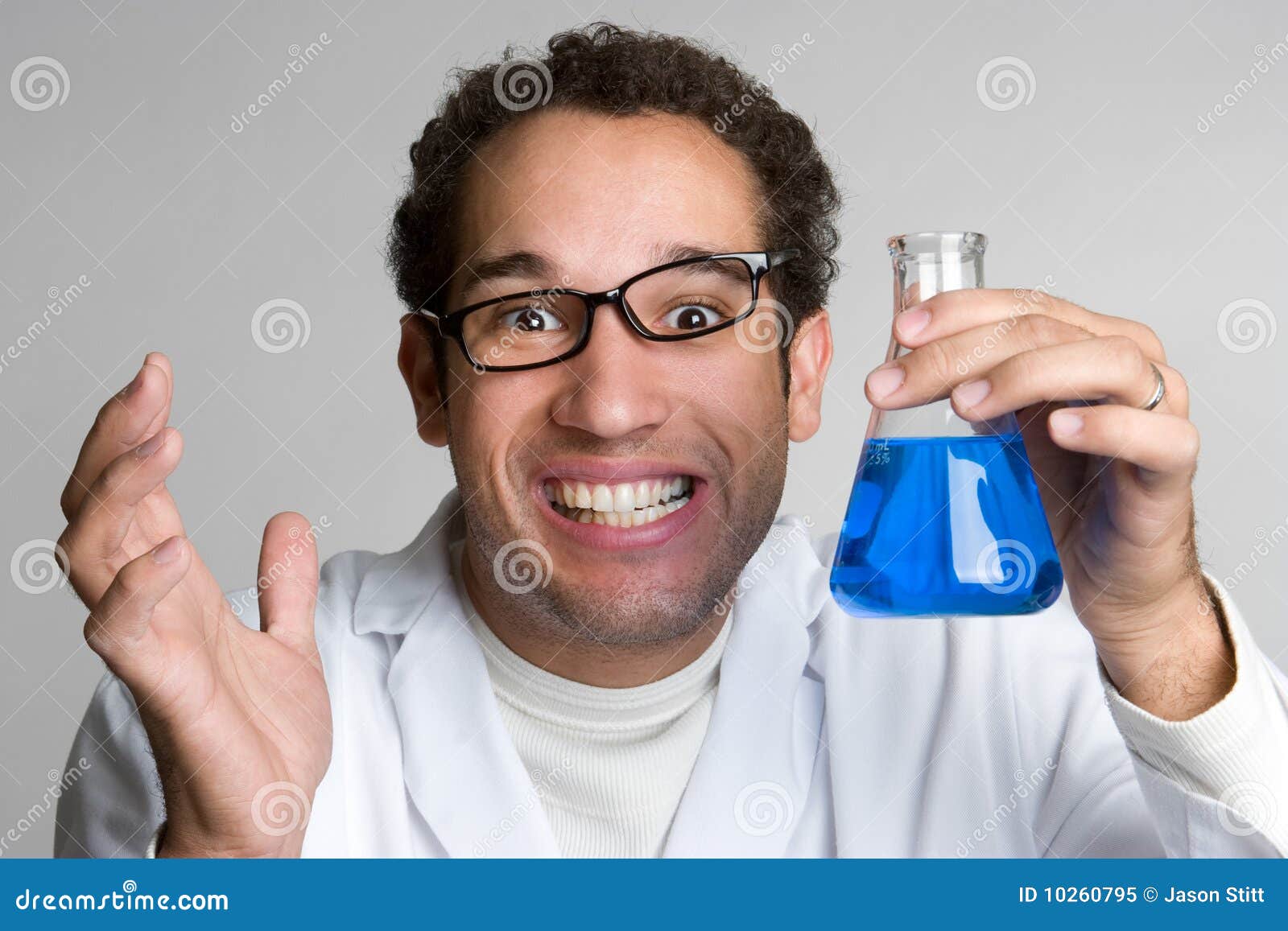 Crazy Scientist stock image. Image of coat, professor - 10260795