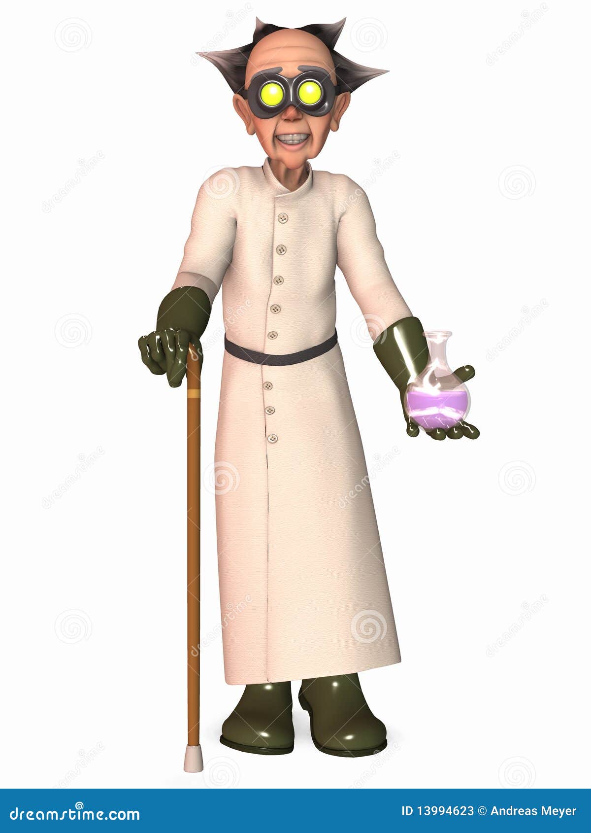 Crazy Scientist stock illustration. Illustration of laboratory - 13994623