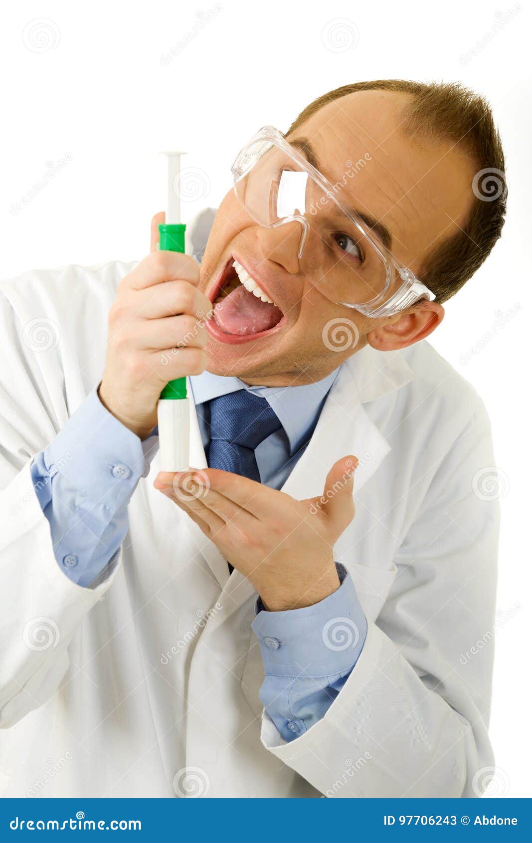 Crazy Scientist stock image. Image of biotechnology, proficiency - 97706243