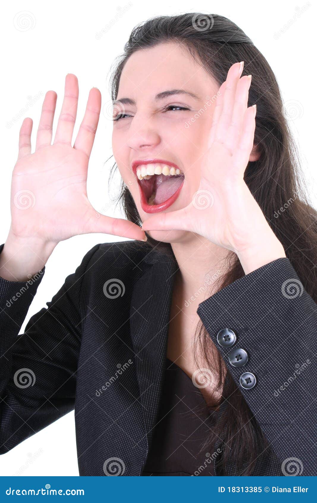 Crazy Screaming Business Woman Stock Image - Image of director, emotion ...