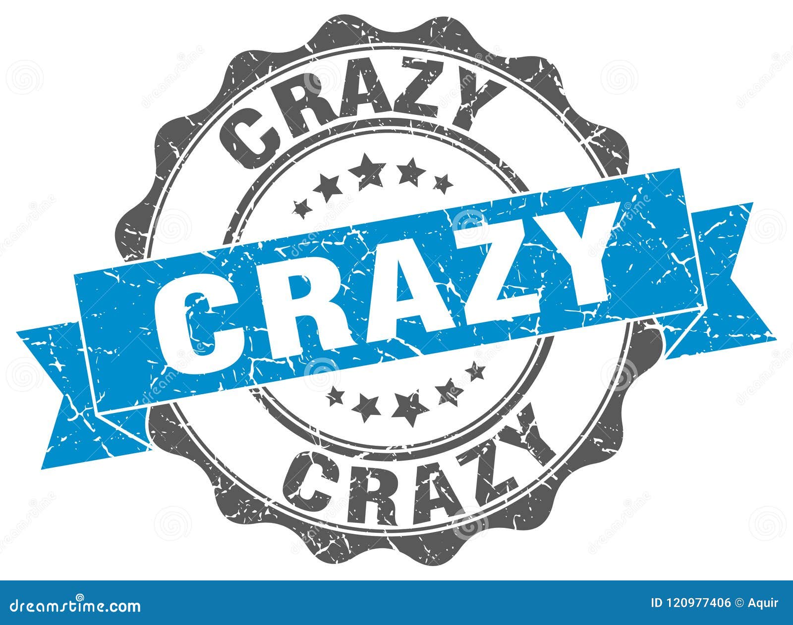 Crazy seal. stamp stock vector. Illustration of background - 120977406